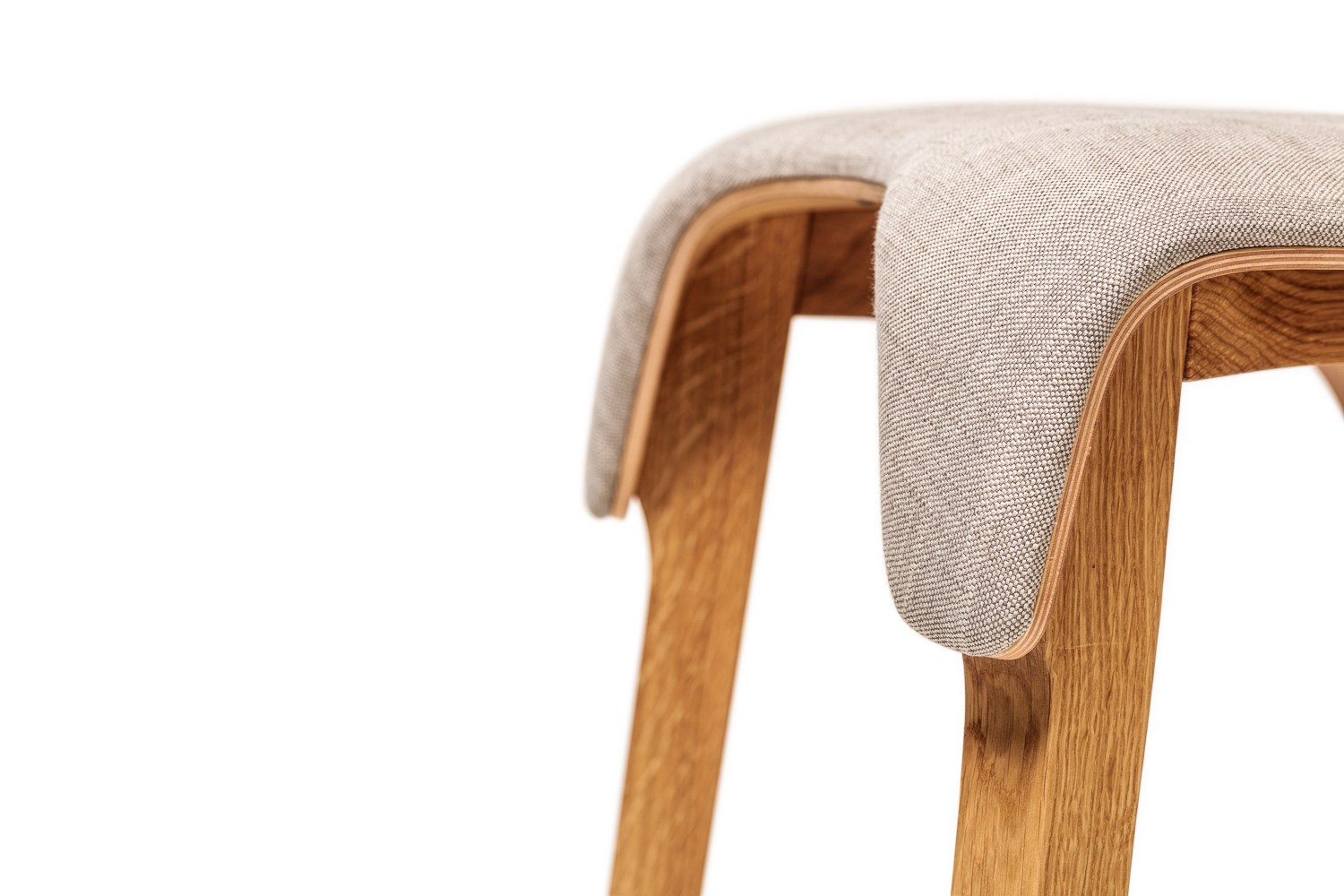 LEAF Low stool with footrest By TON | design E-ggs