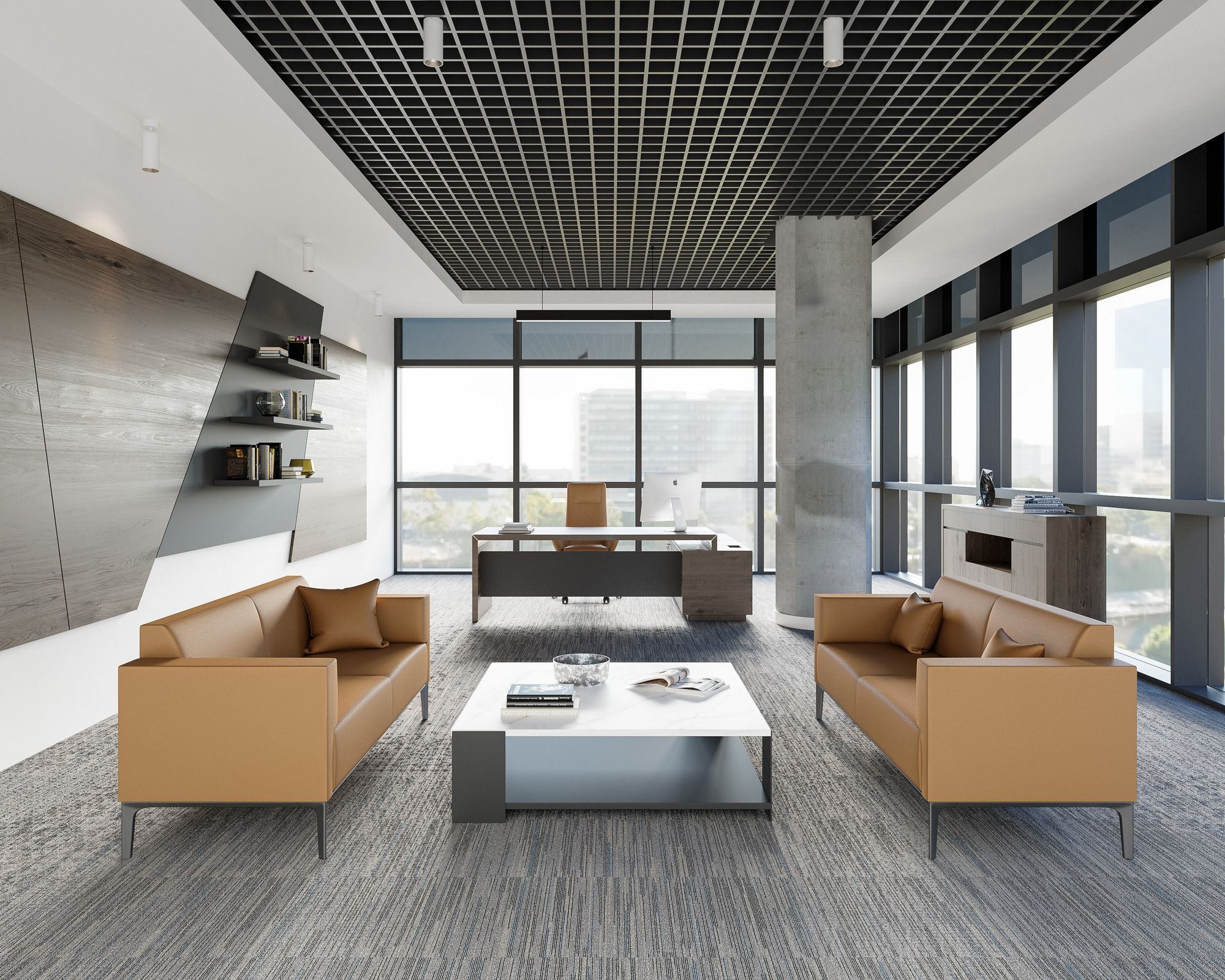 DADA CUBE 2 seater leather sofa By grado design