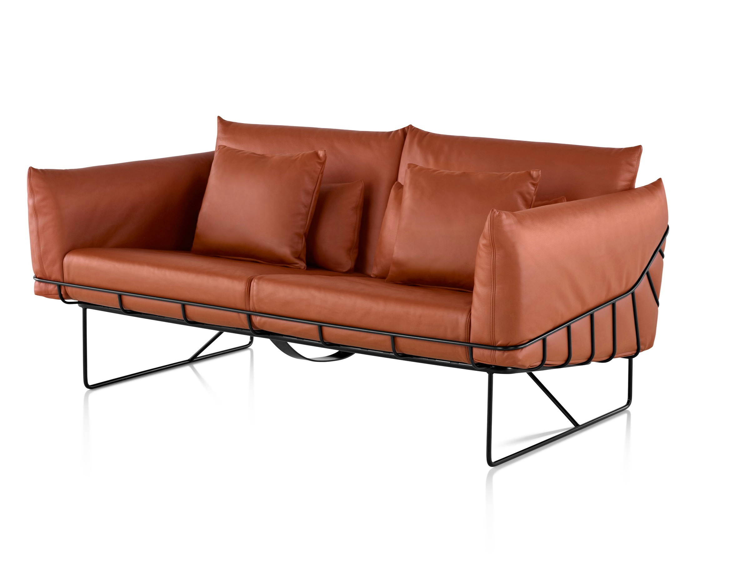 2 seater leather sofa WIREFRAME | Leather sofa Wireframe Collection By ...