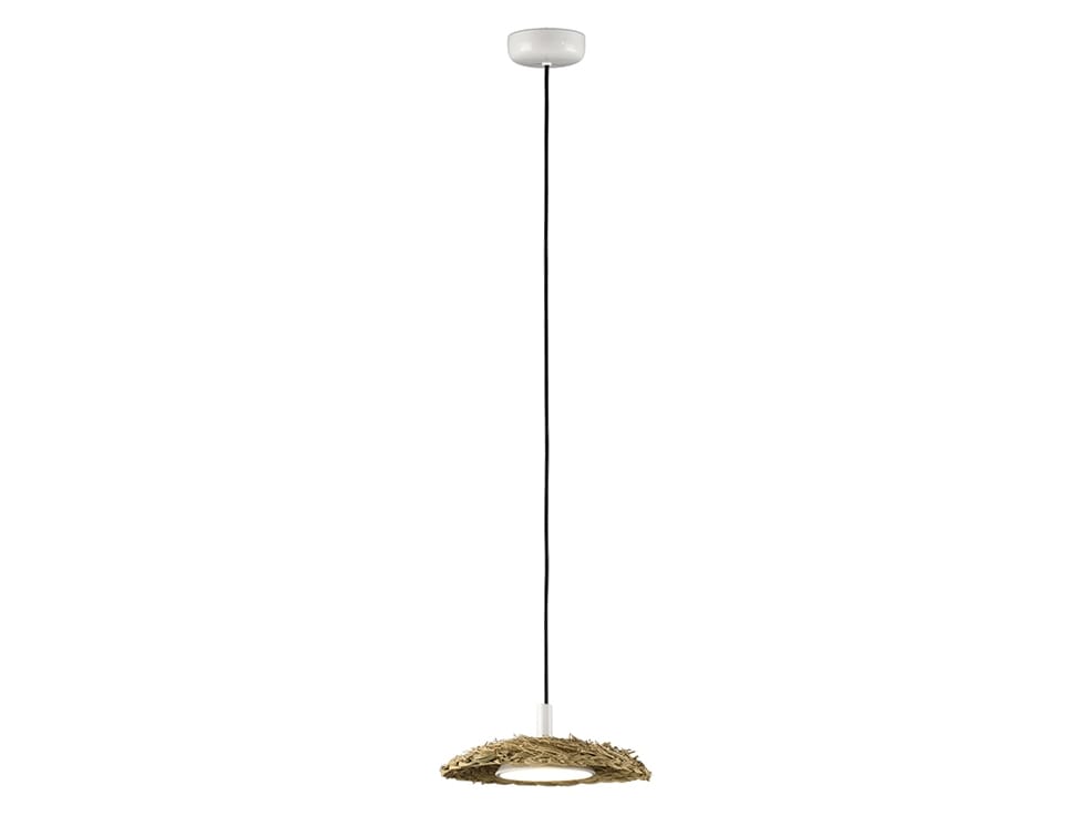 ILLA LED natural fibre pendant lamp By Olé Lighting