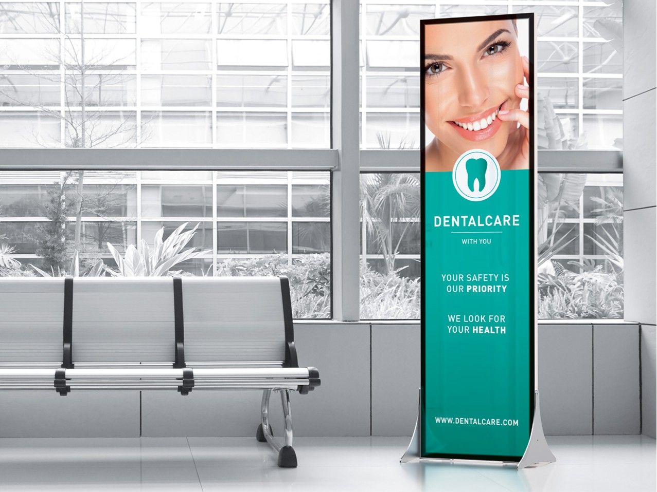 LIGHT SIGN Double-sided floor-standing display unit with light By Remor