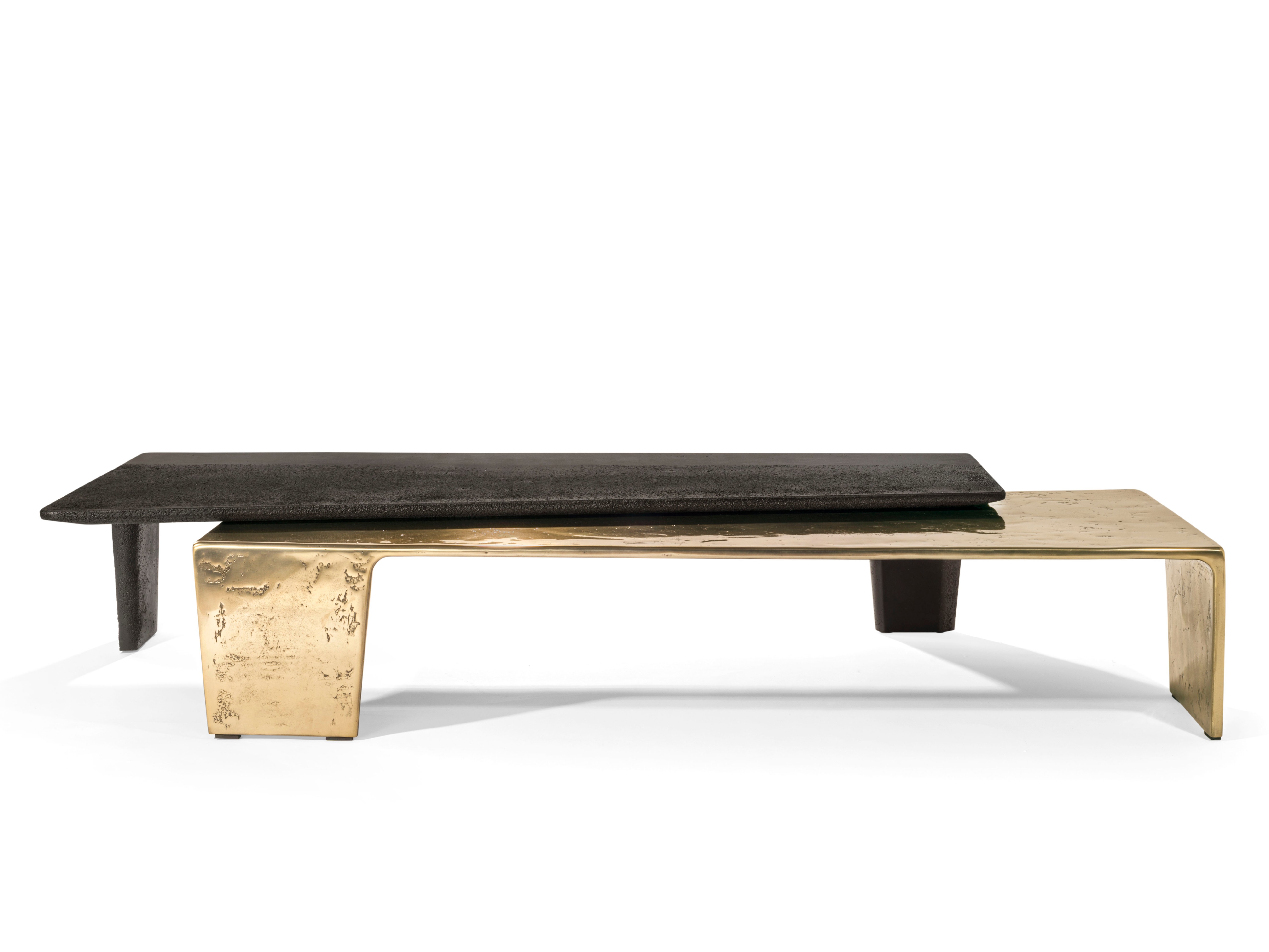 LEGO Rectangular low cement coffee table for living room By Visionnaire ...