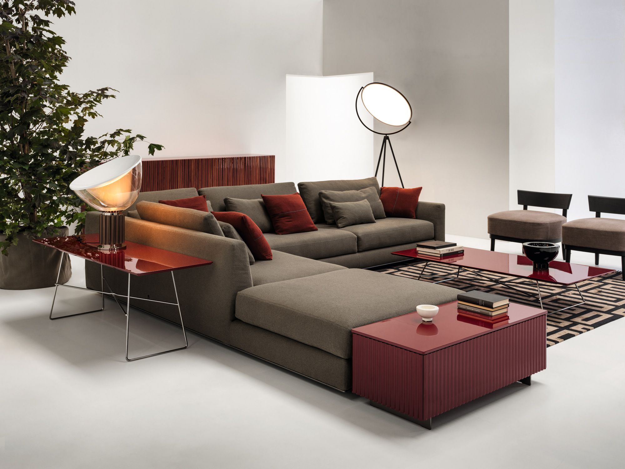 Lacquered rectangular MDF coffee table with storage space LEON BOX Leon ...