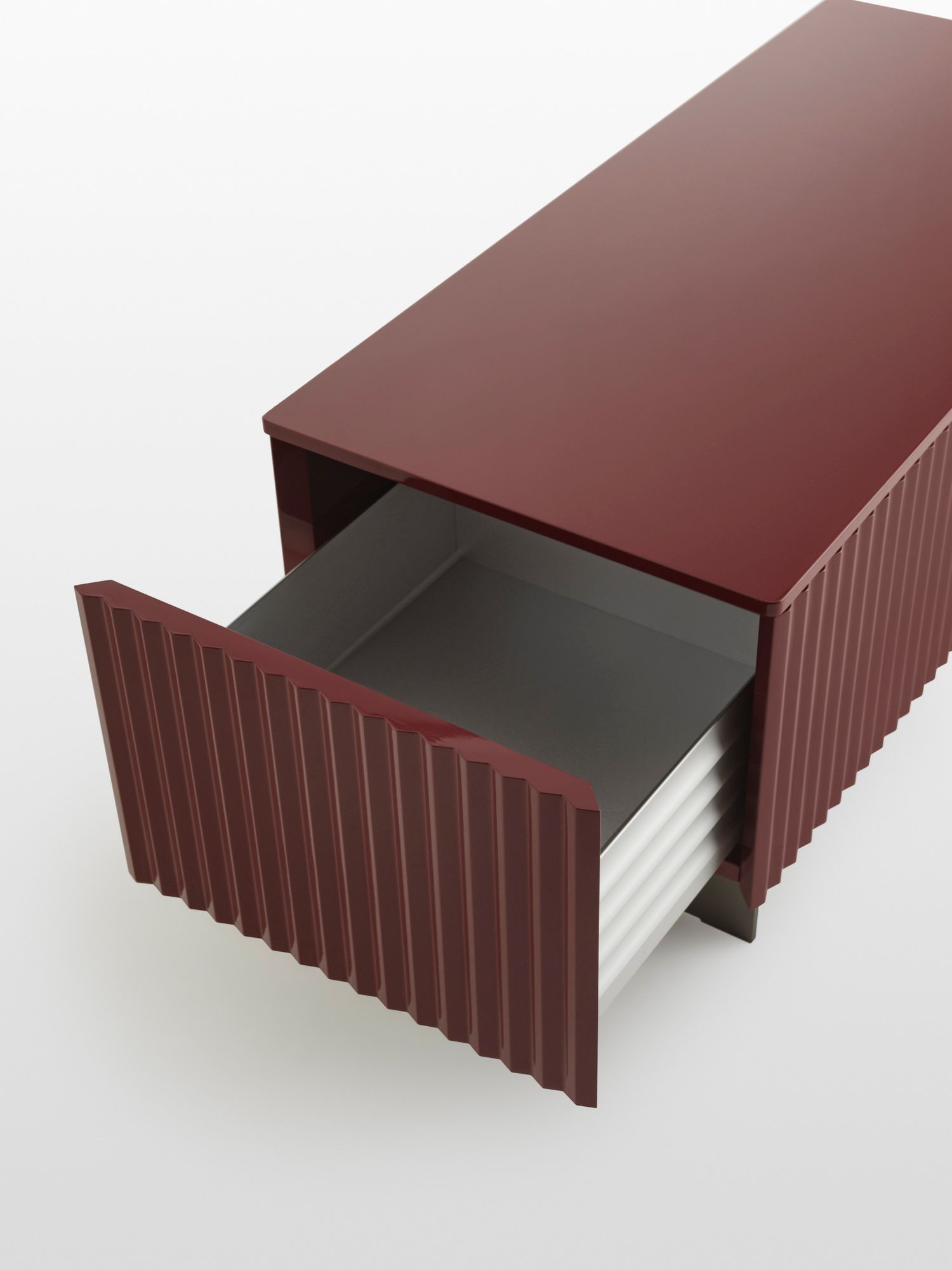 Lacquered rectangular MDF coffee table with storage space LEON BOX Leon ...