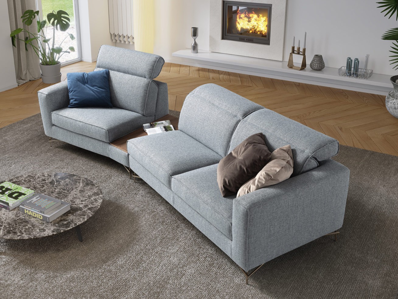 LEONARDO | 3 seater sofa By Marinelli Home