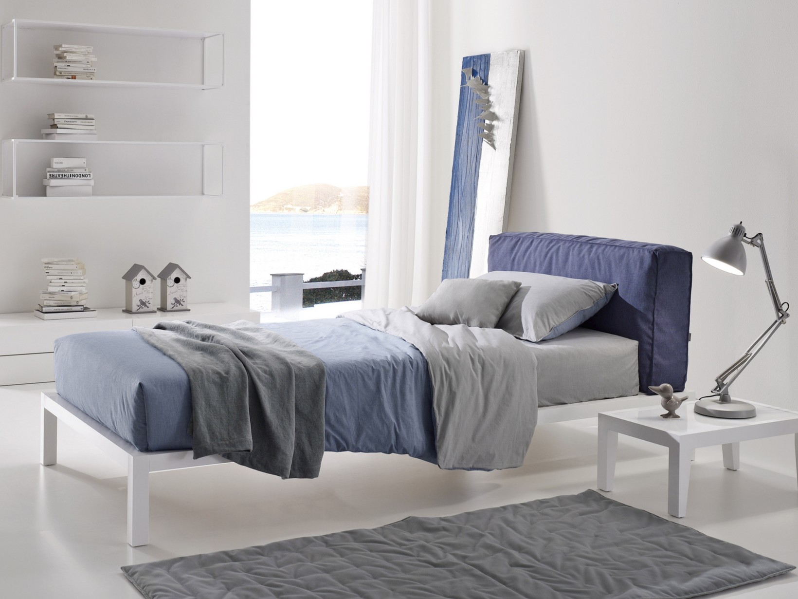 LERA SOFT | Cama simple Cama simple con funda extraíble con cabecera ...