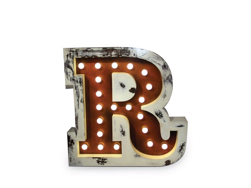 Light letter LETTER R By Delightfull