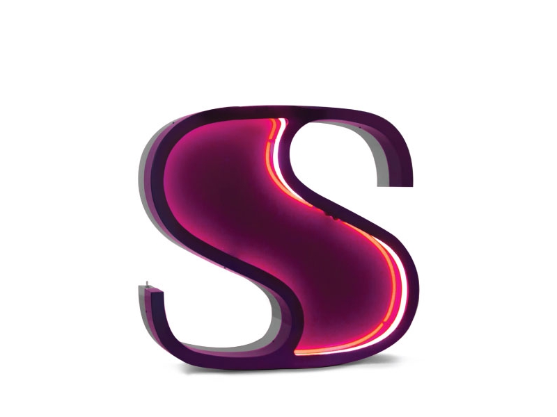 LETTER S Light letter By Delightfull