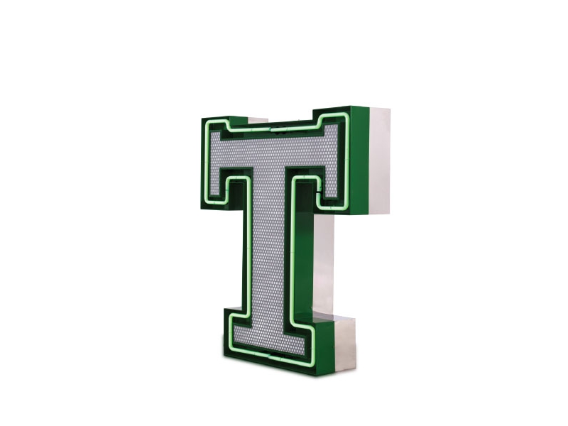 Light letter LETTER T By Delightfull