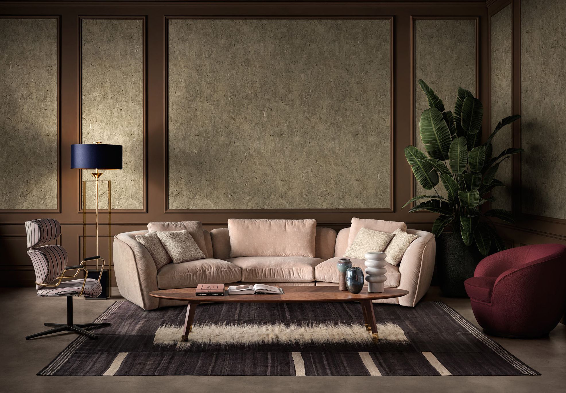 LEVANTE | Curved sofa Curved fabric sofa By Black Tie | design Pier Luigi Frighetto