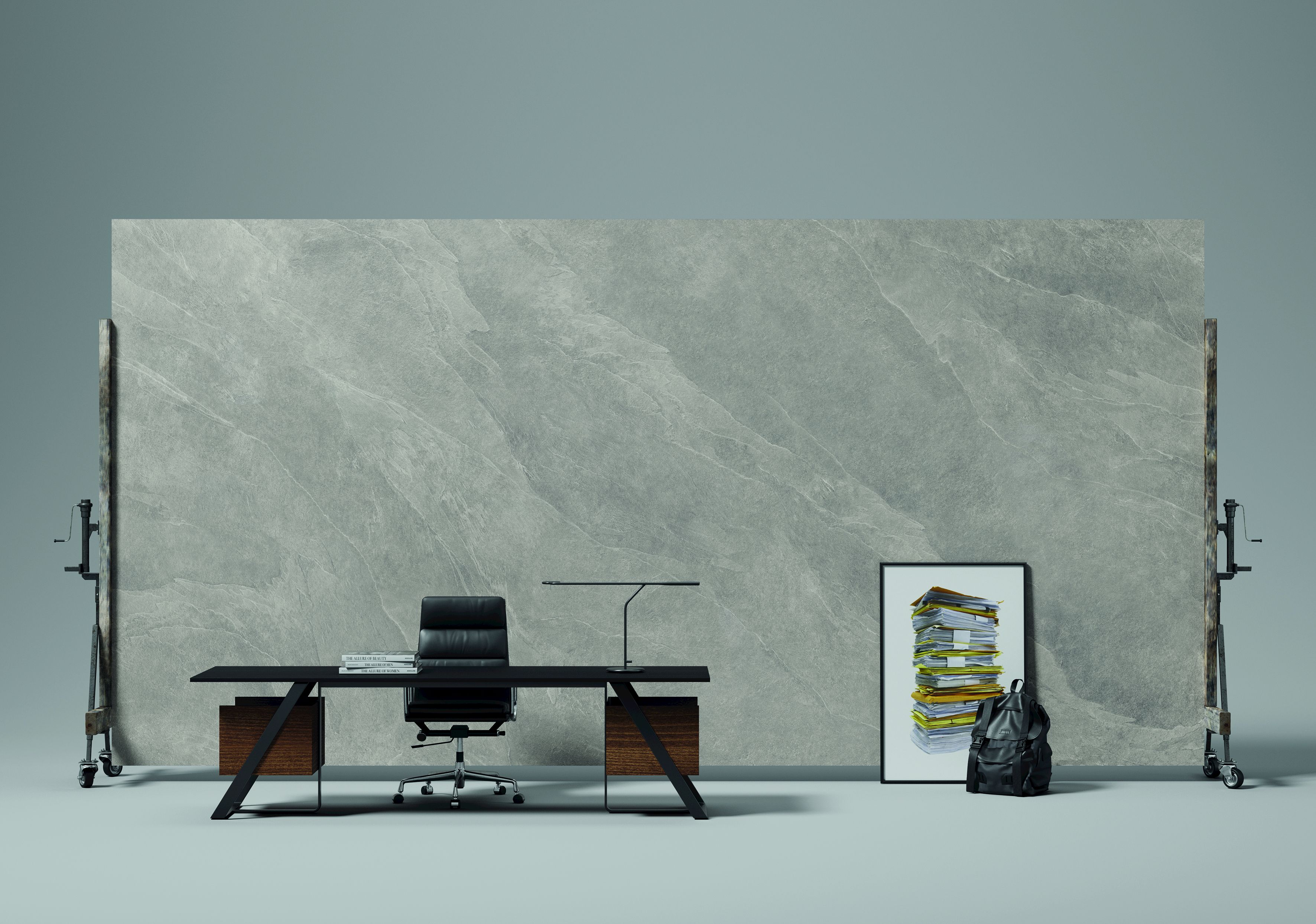 Porcelain stoneware wall tiles with stone effect LEVEL STONE By Level ...