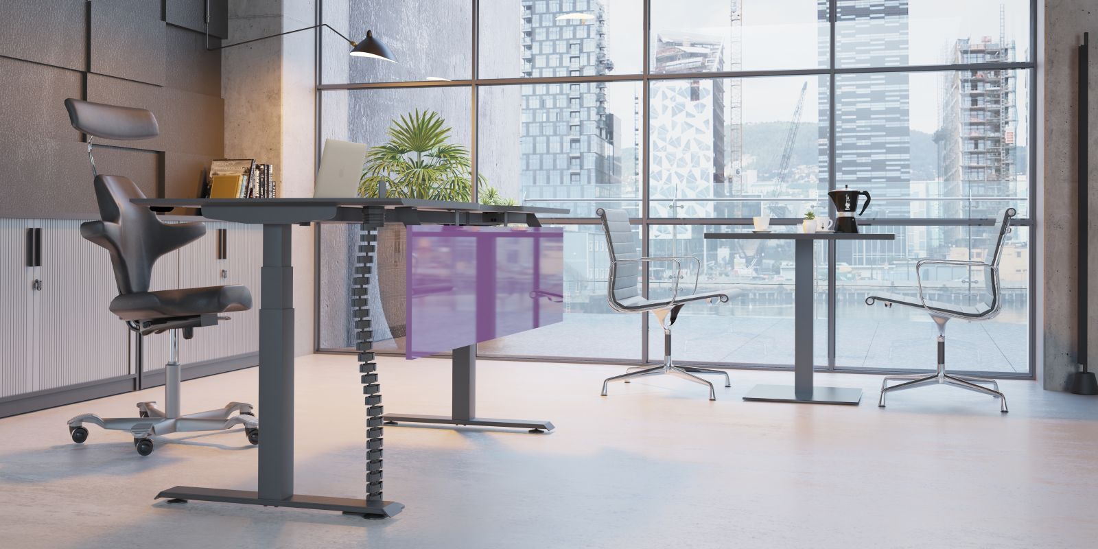 Height-adjustable office desk LIFT Lift Collection By FURNIKO