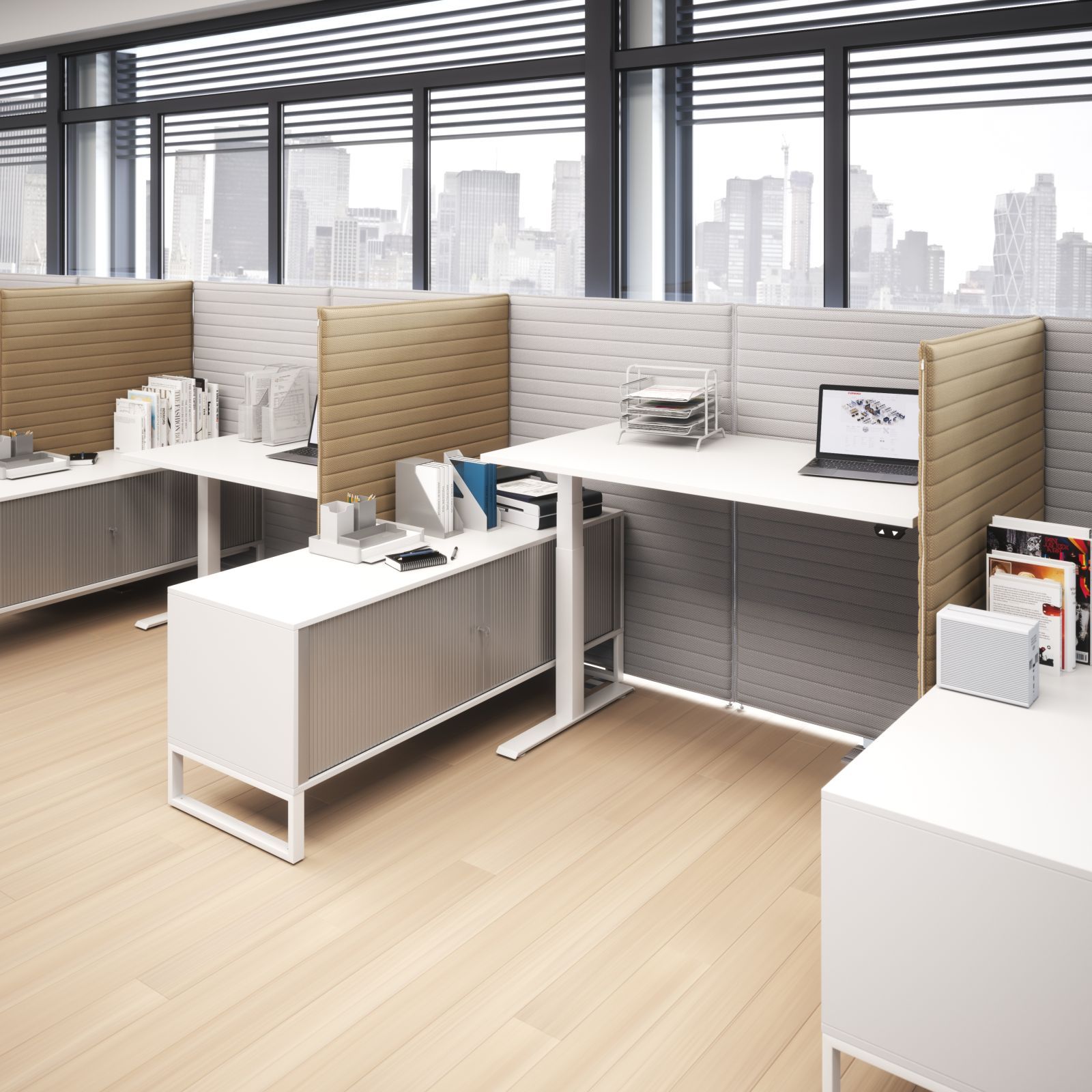 Height-adjustable office desk LIFT Lift Collection By FURNIKO