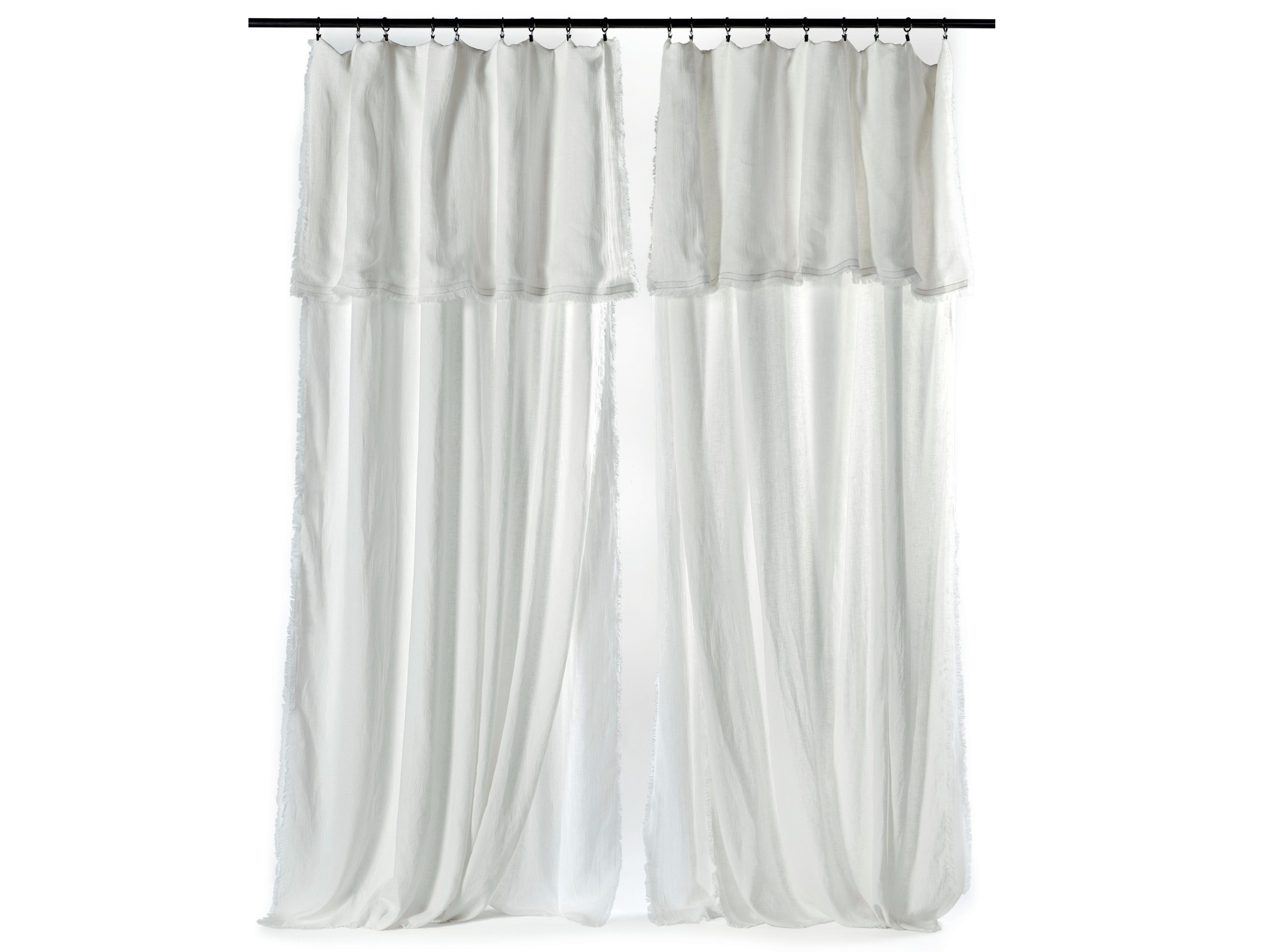 LIGHT&SHADOW Solid-color linen curtain By Élitis