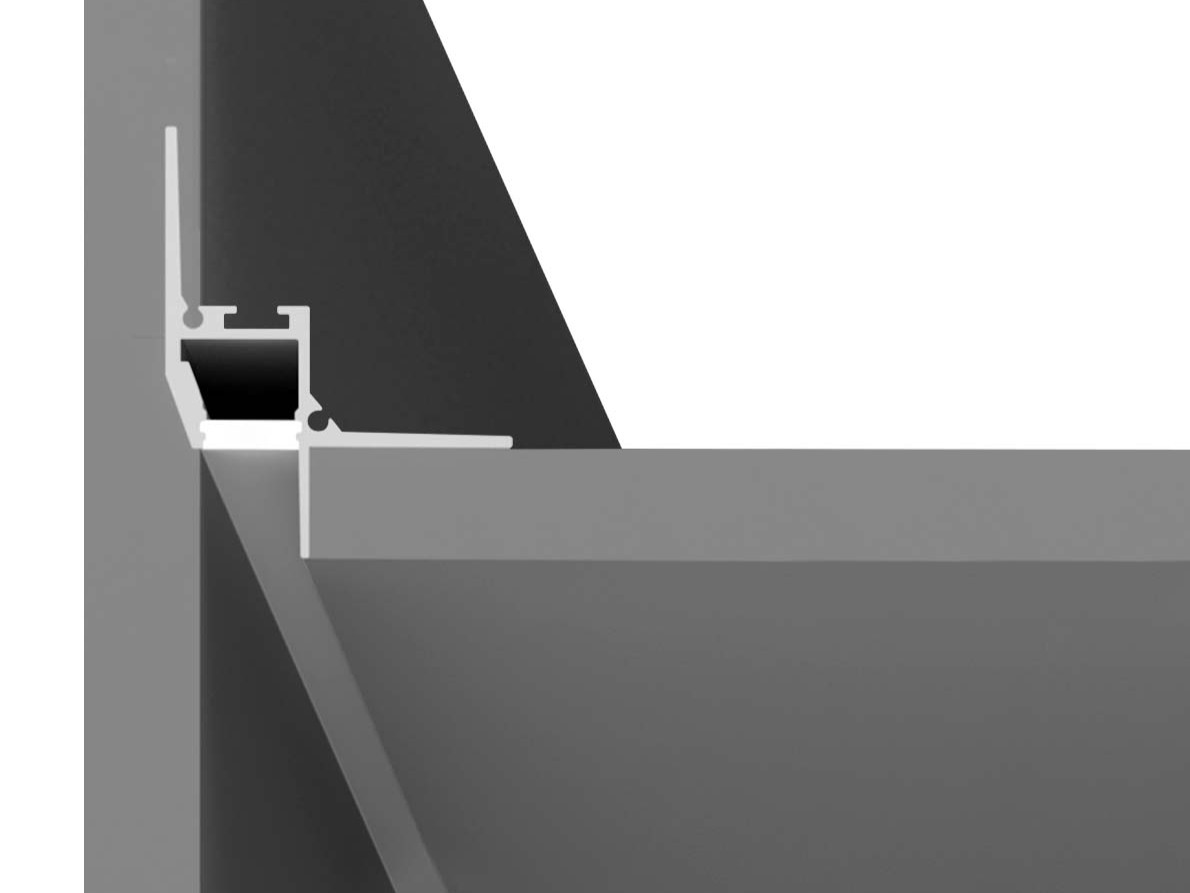 LINEAR 12 WG Aluminium linear lighting profile By Ghidini Lighting