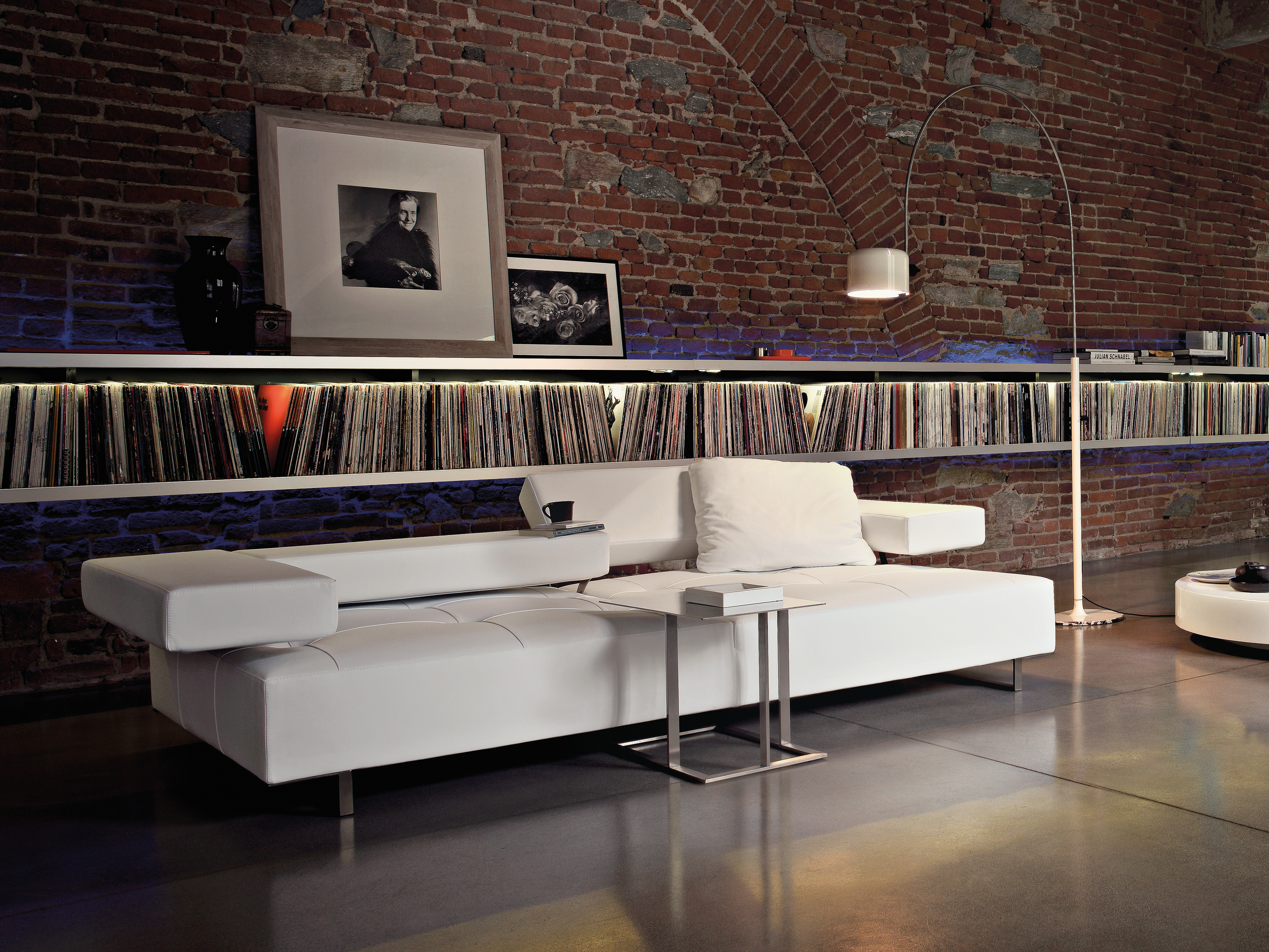 LOFT | Divano in pelle Collezione Loft By Arketipo design Adriano Piazzesi