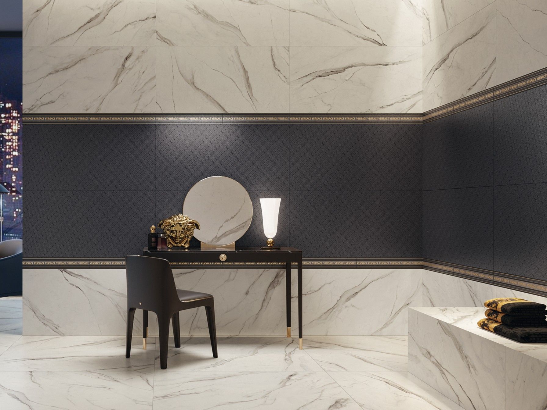 ICONS LOGO Wall tiles By Versace Ceramics