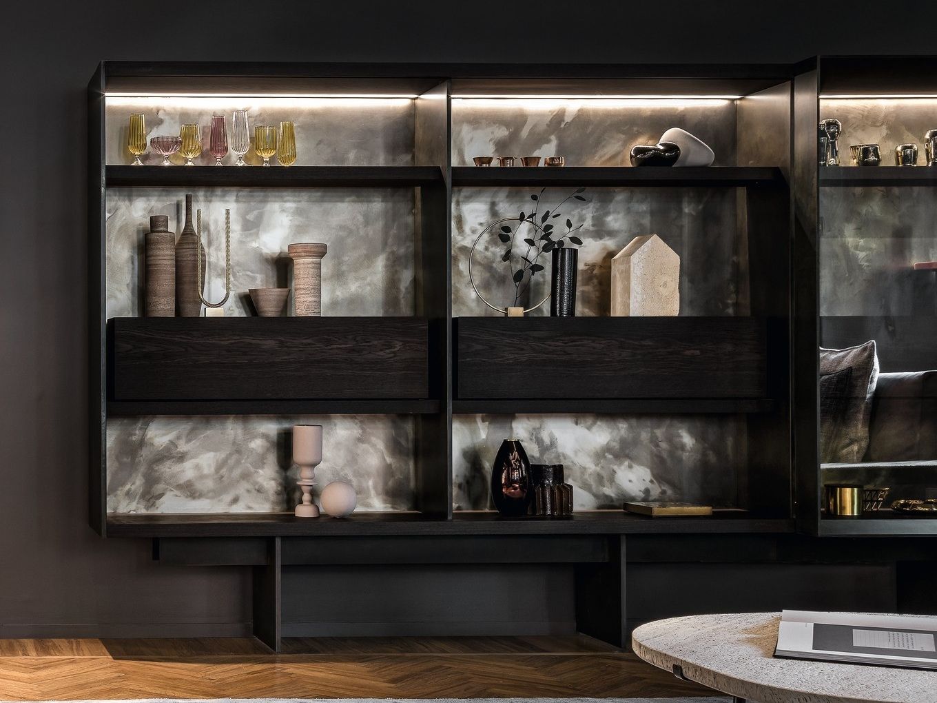 LOOM PROGRAM Solid wood storage wall By Henge | design Massimo Castagna