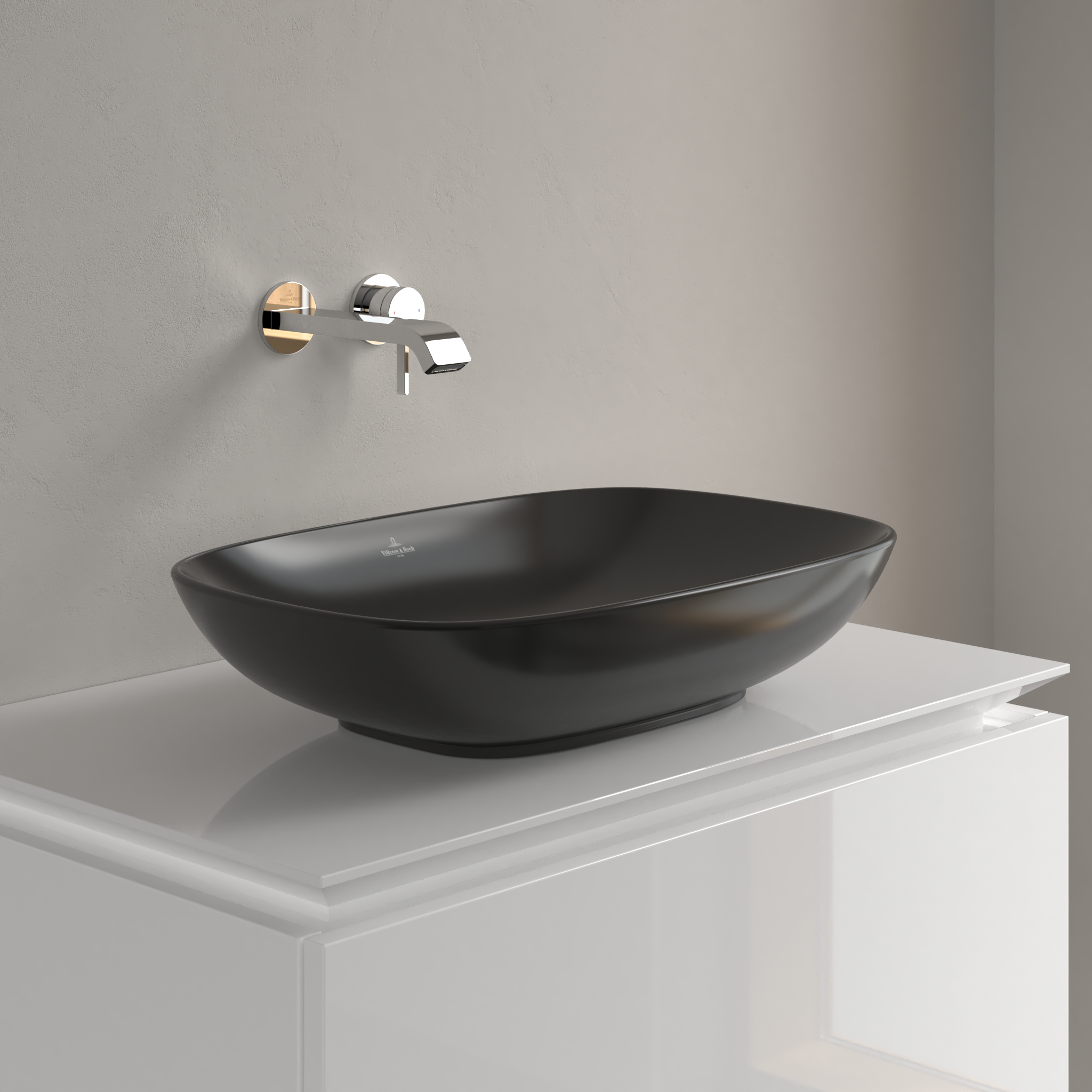 LOOP & FRIENDS Vasque à poser rectangulaire en céramique By Villeroy & Boch