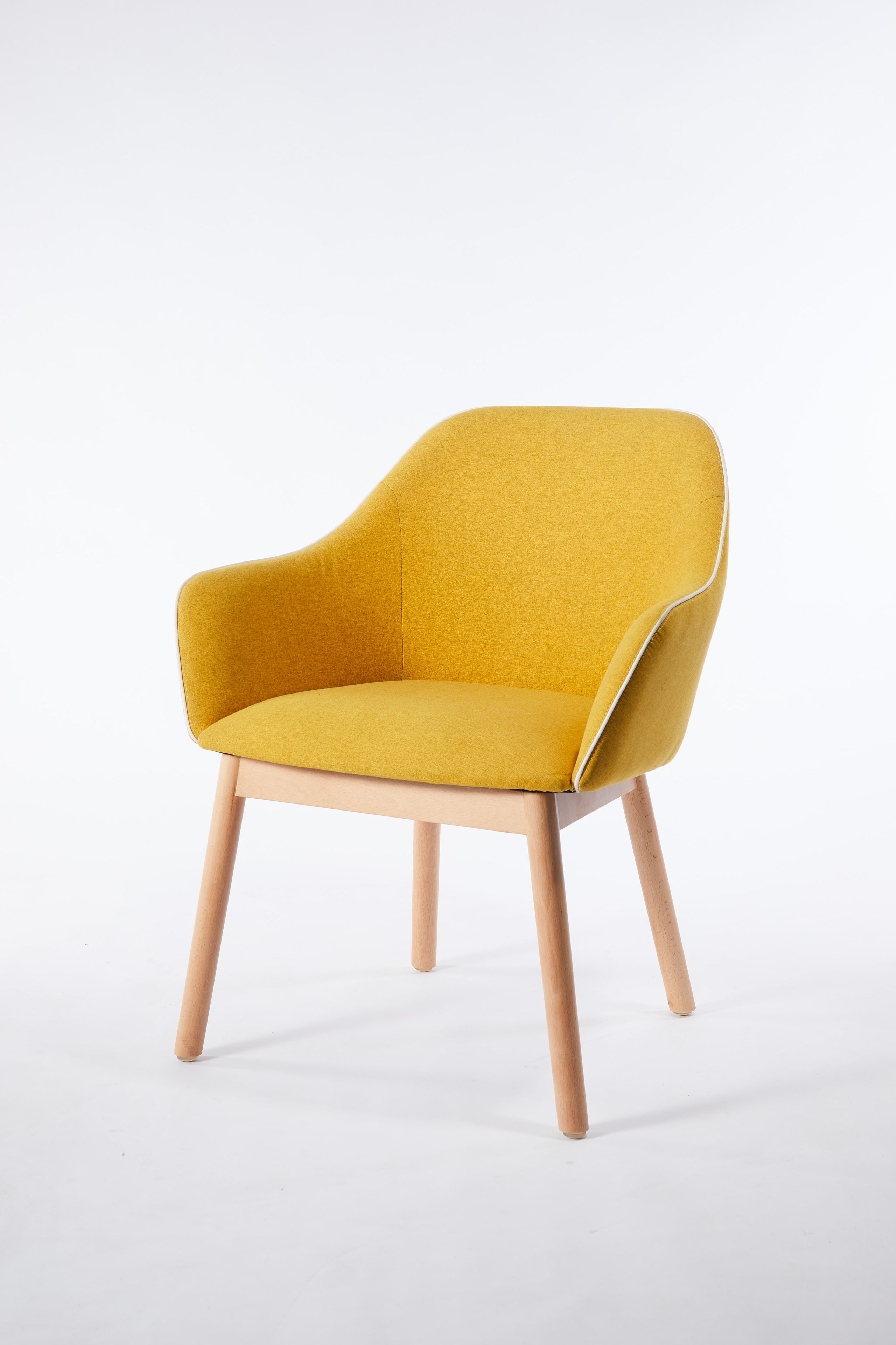 LORD Fabric chair with armrests and beech legs By grado design | design ...