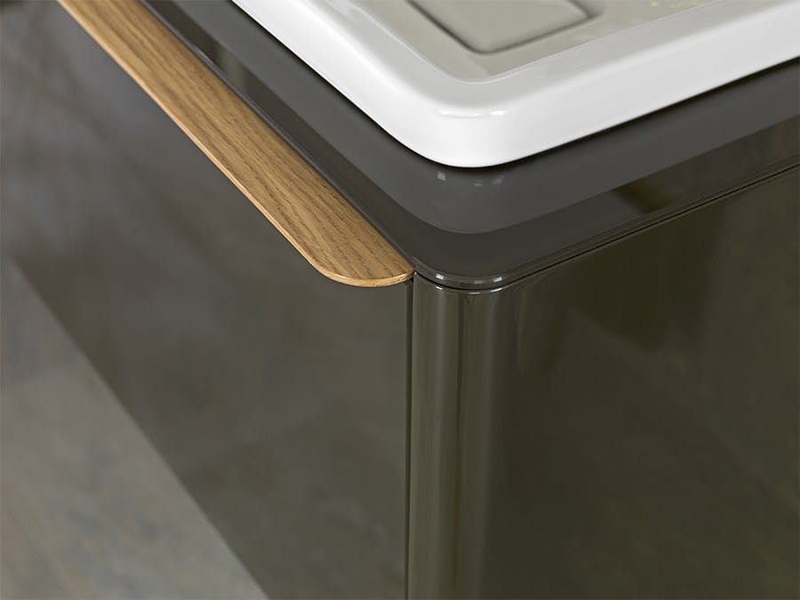 LOUNGE | Wall-mounted vanity unit By NOKEN design Simone Micheli