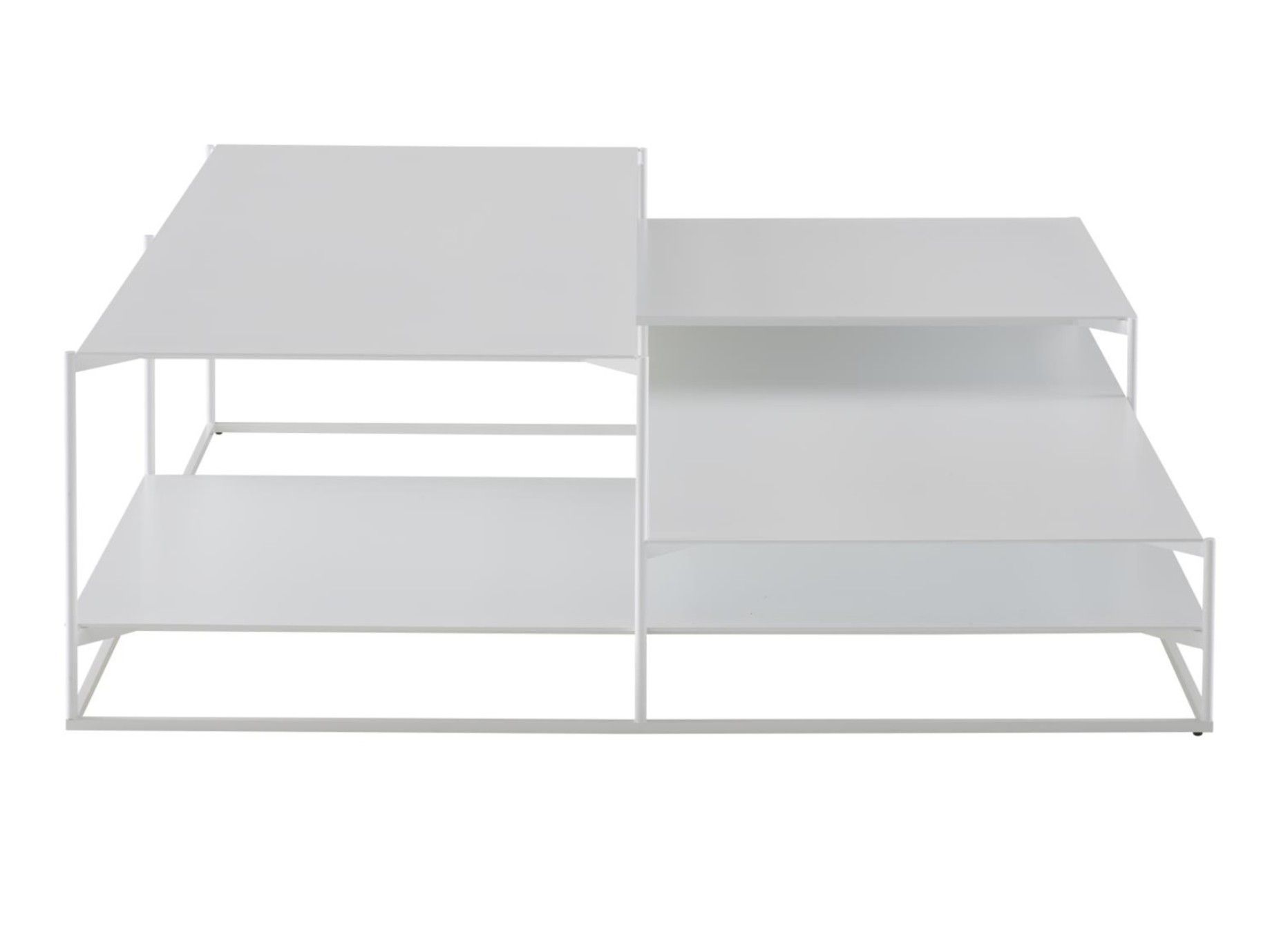 LOWLANDS Low square steel coffee table By Ligne Roset | design Böttcher & Kayser