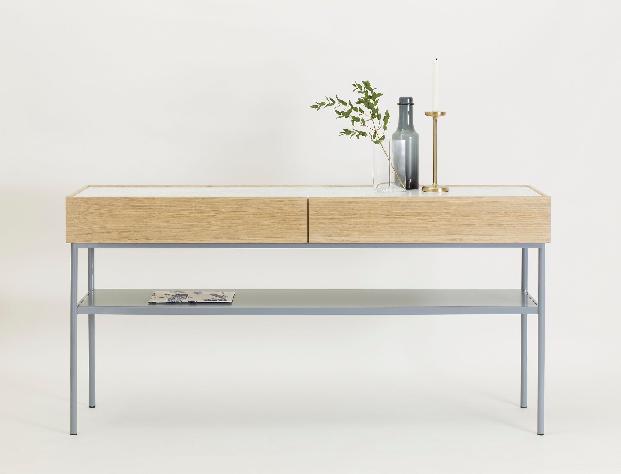 Rectangular oak console table with drawers LUC CONSOLE 160 OAK Luc ...
