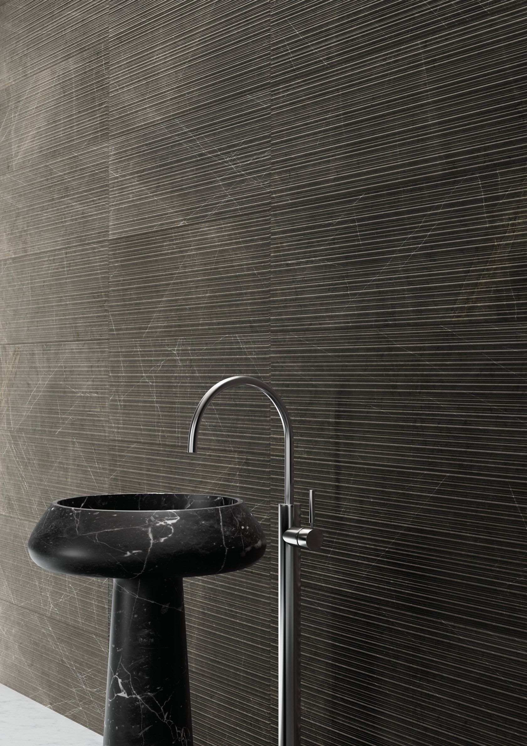 LUX EXPERIENCE WALL RIBBED PIETRA GREY | 3D Wall Cladding Lux ...