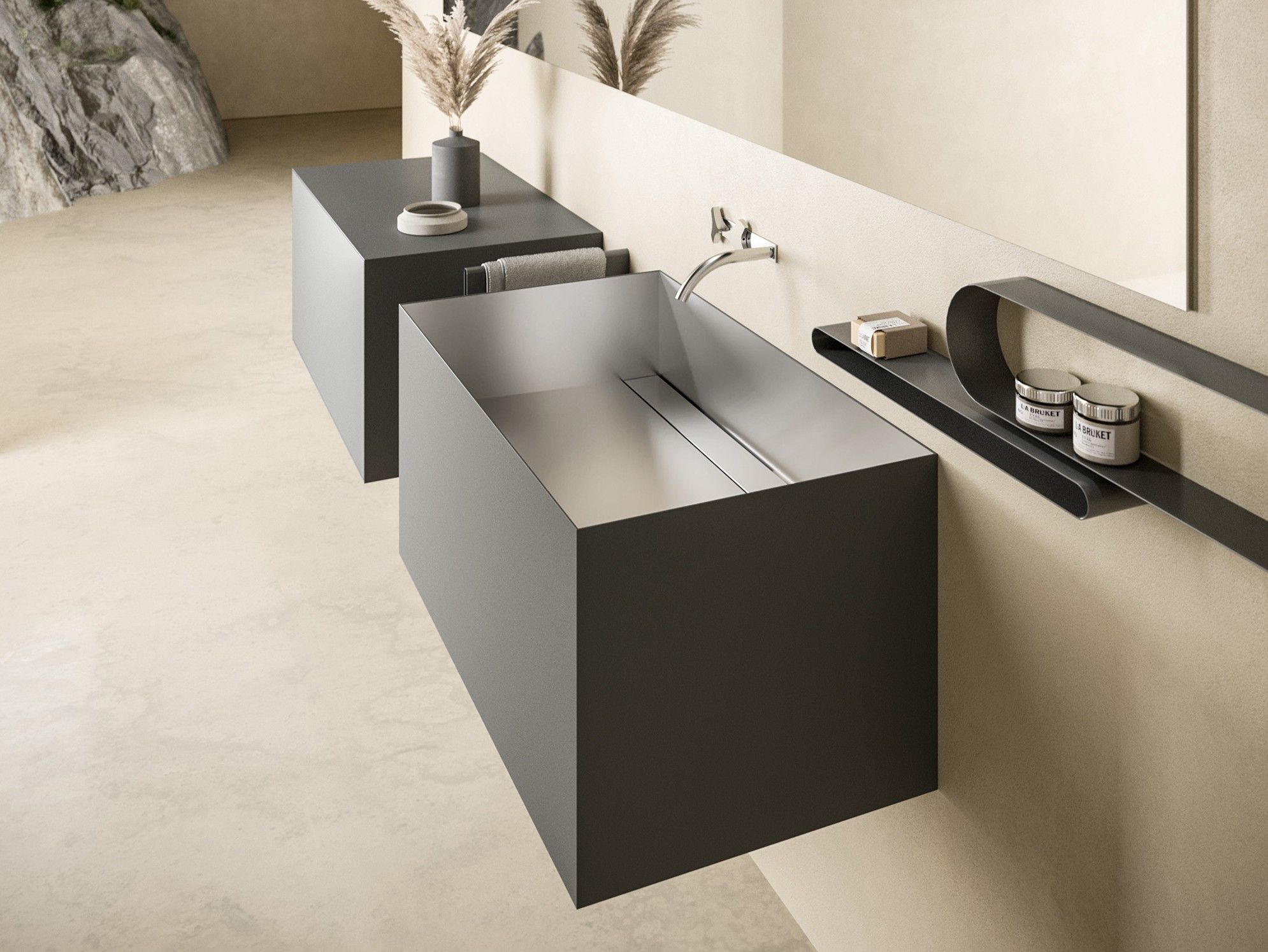MAAG | Wall-mounted vanity unit Maag Collection By ALPEMADRE design ...