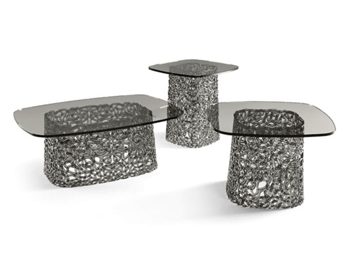 MACRAMÈ coffee table By Fiam Italia design LucidiPevere