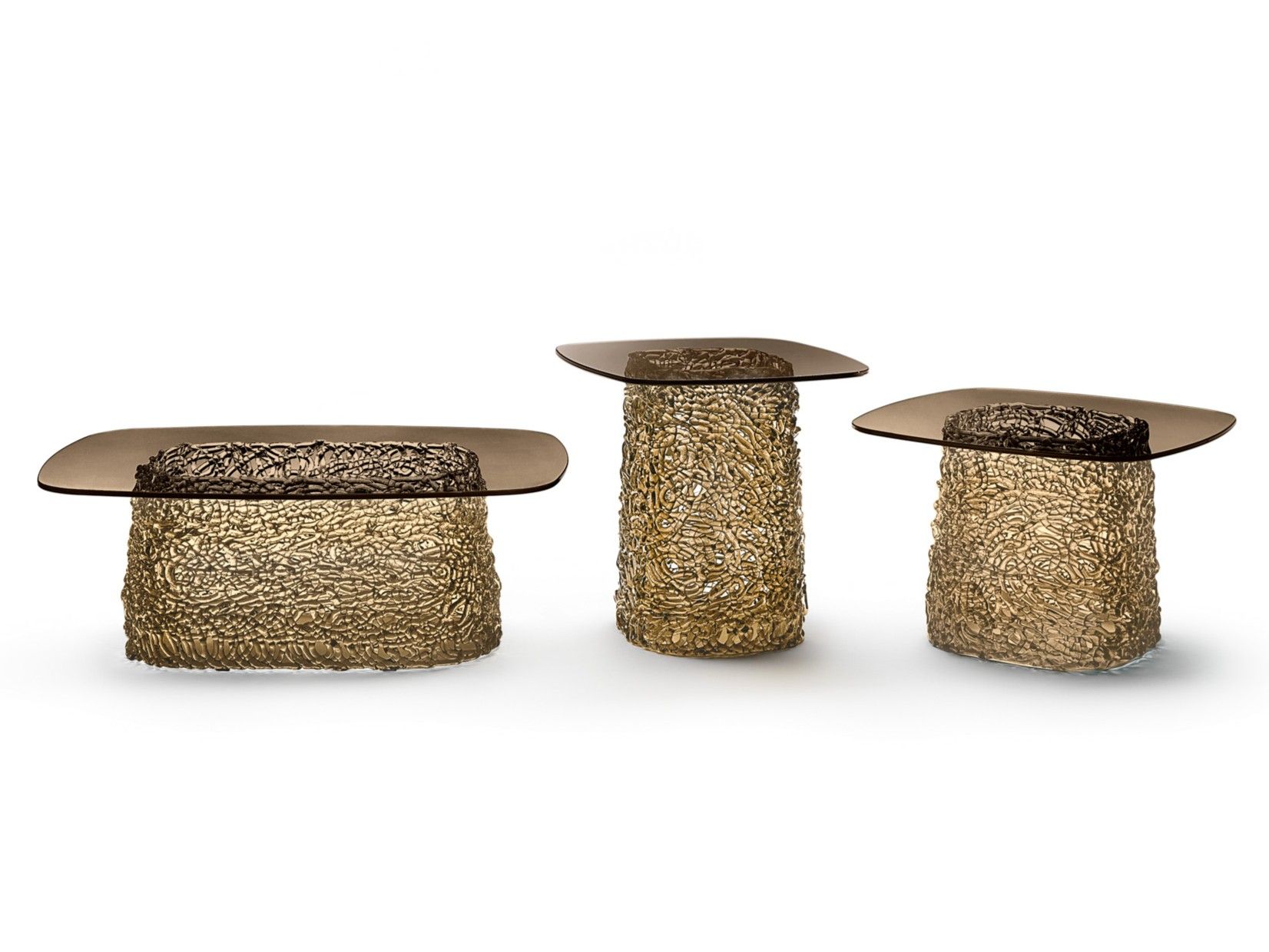 MACRAMÈ coffee table By Fiam Italia design LucidiPevere