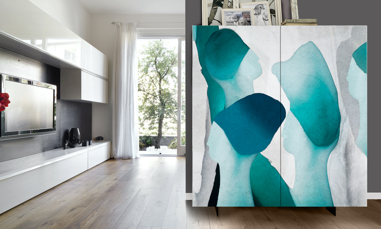 MADAME | Highboard MDF highboard with doors By PICTOOM | design Tiziano ...