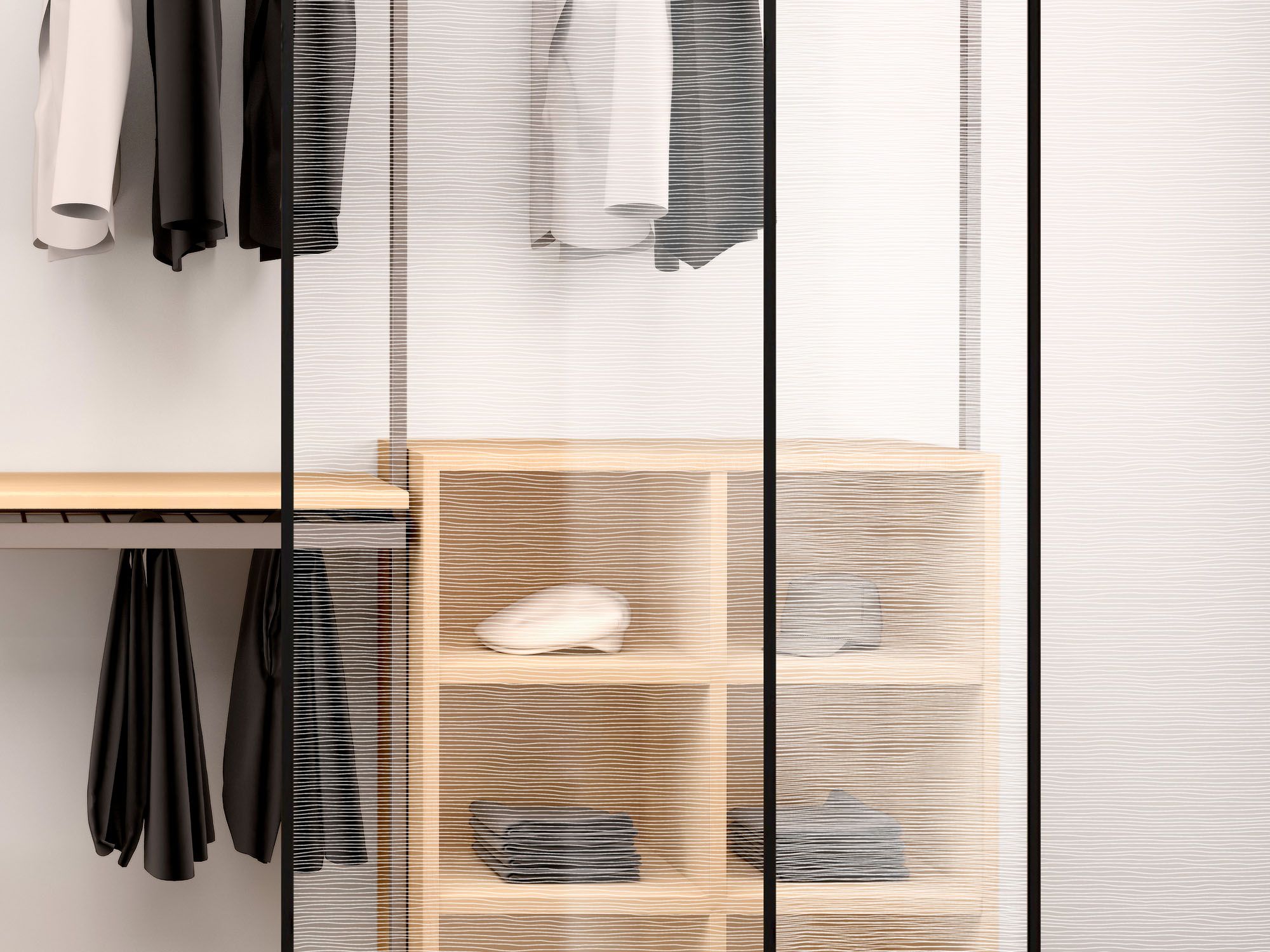 Vetro texturizzato MADRAS® STREAM MATÉ - Vitrealspecchi - Edilportale