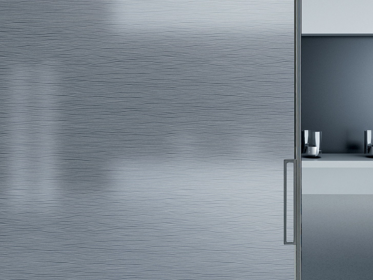 MADRAS® STREAM Textured satin-finished glass By Madras®