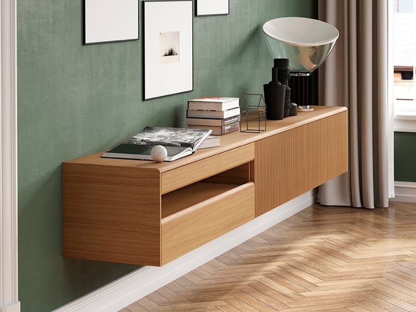 MALMÖ TECHNIC | Suspended sideboard By Punt design Mario Ruiz