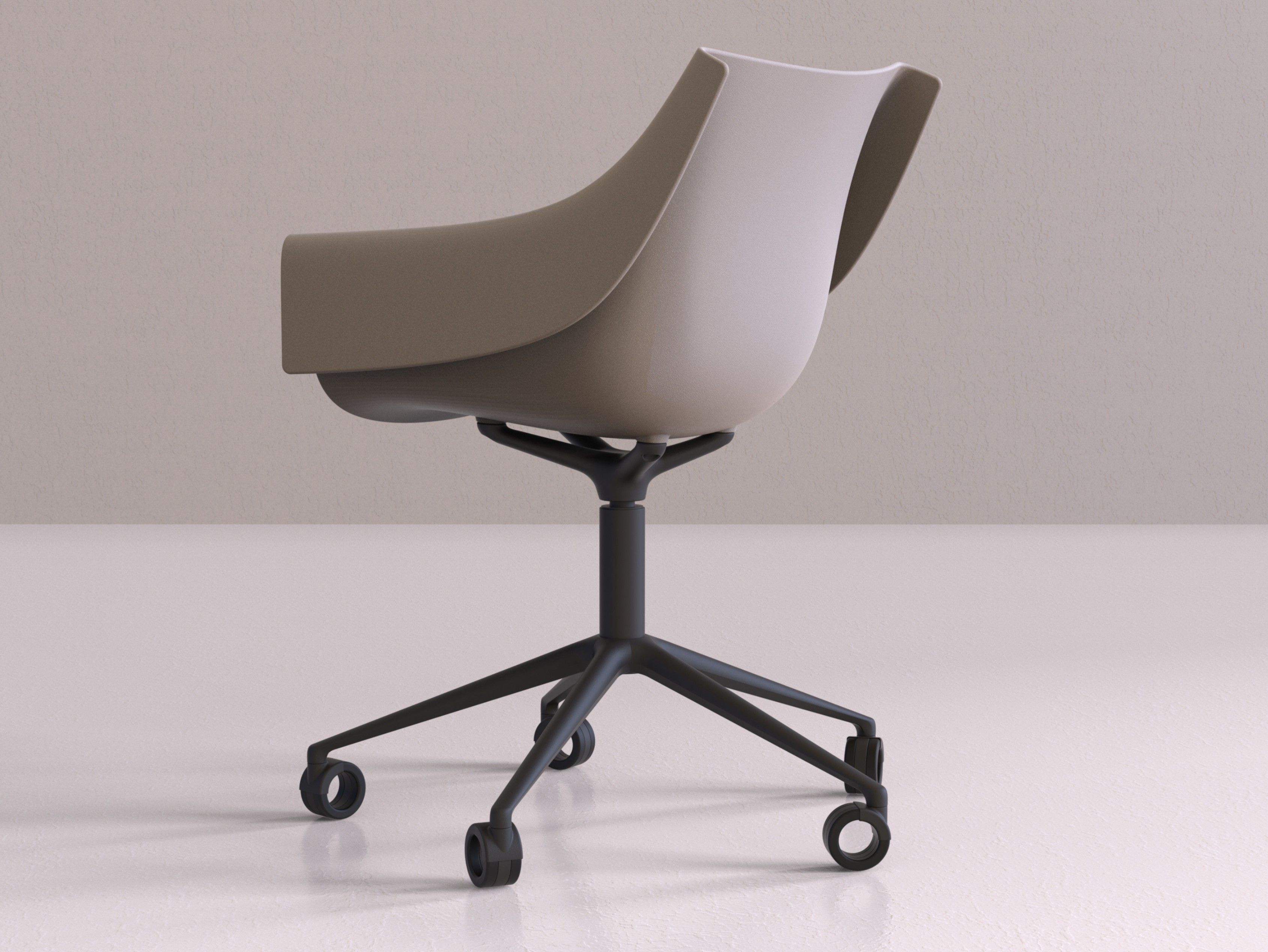 MANTA | Chair with castors Chair with armrests with castors By VONDOM ...