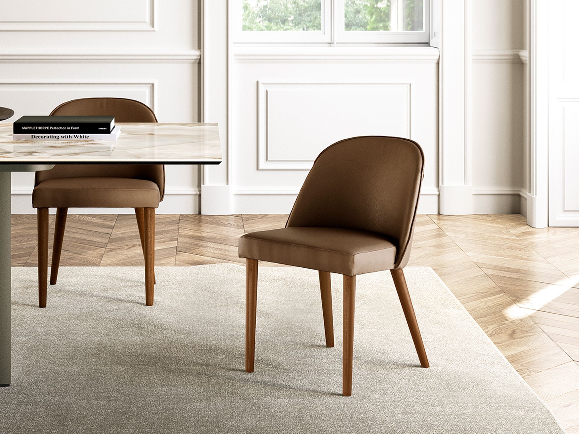 MANTA | Leather chair By EFORMA