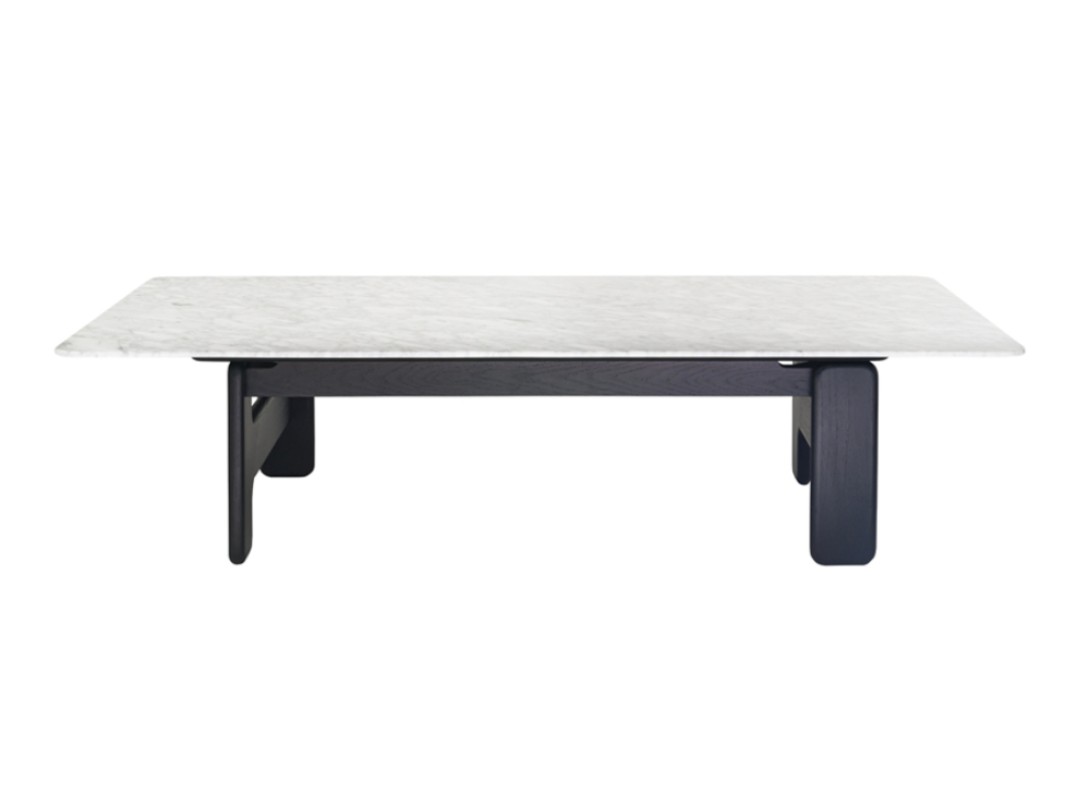 FUGUE Low rectangular marble coffee table By HC28 Cosmo | design Frank Chou