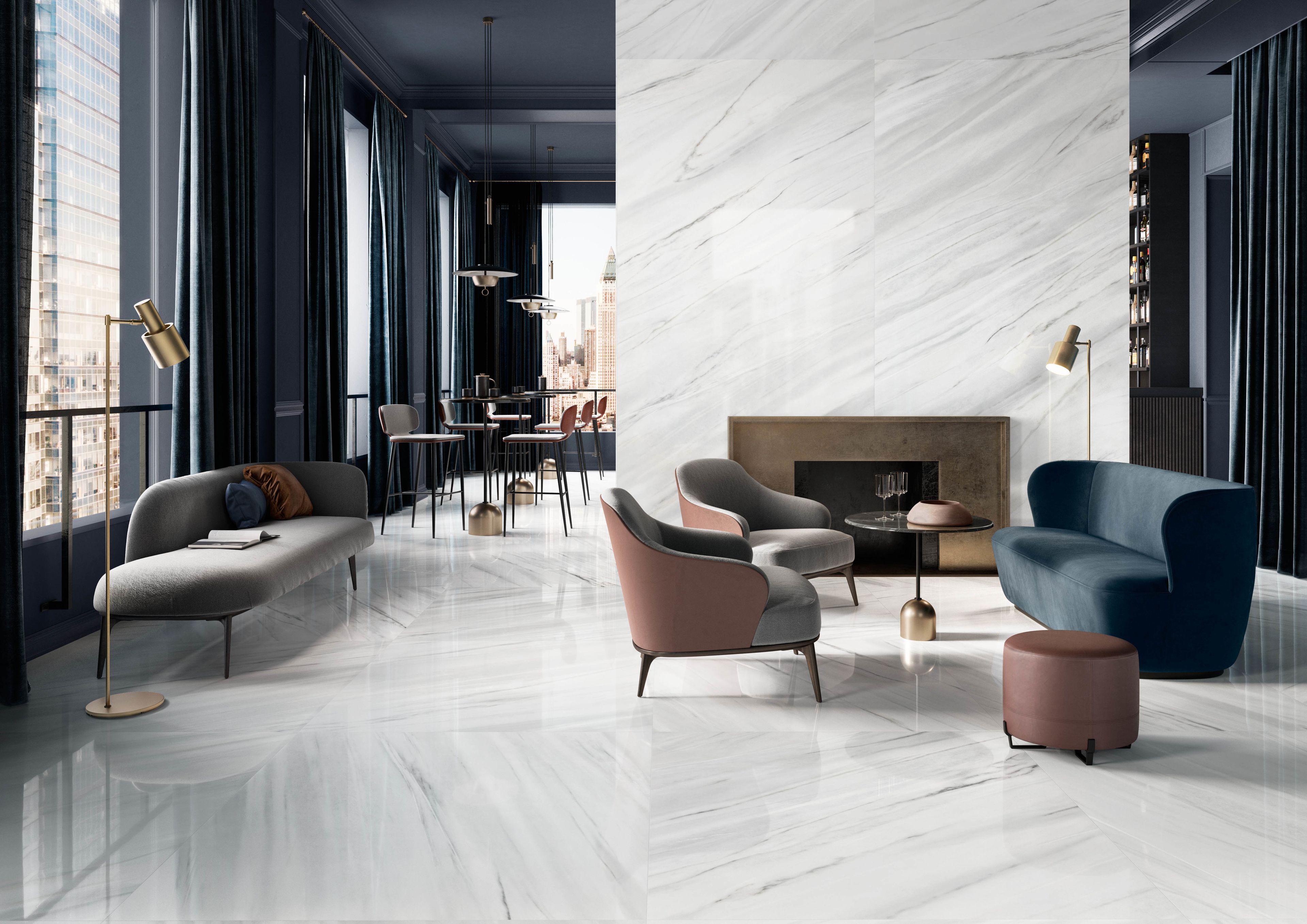 Porcelain stoneware wall/floor tiles with marble effect MARMI DI ...