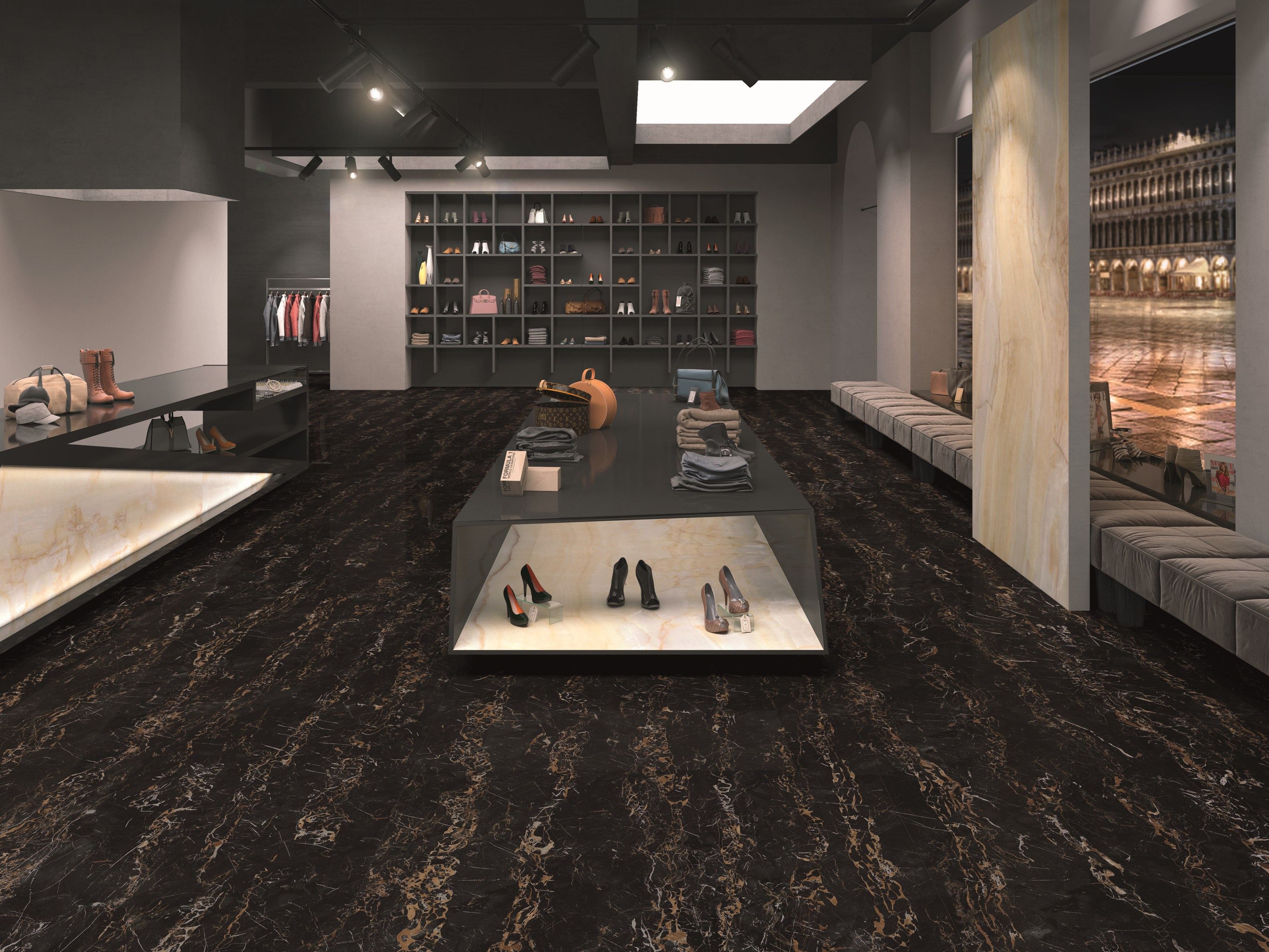 Wall/floor tiles with marble effect PORTORO Maxfine Marmi Collection By FMG