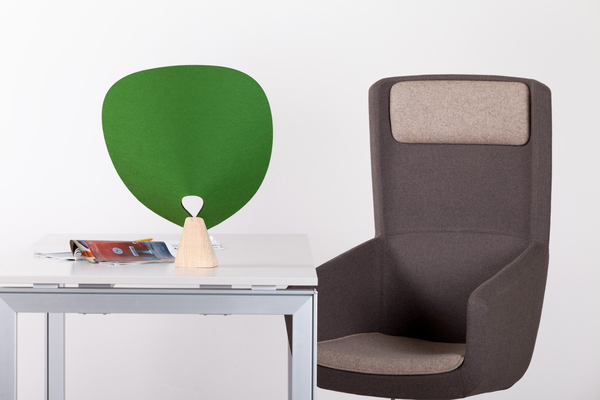 Sound absorbing felt workstation screen desktop partition MASK By True ...