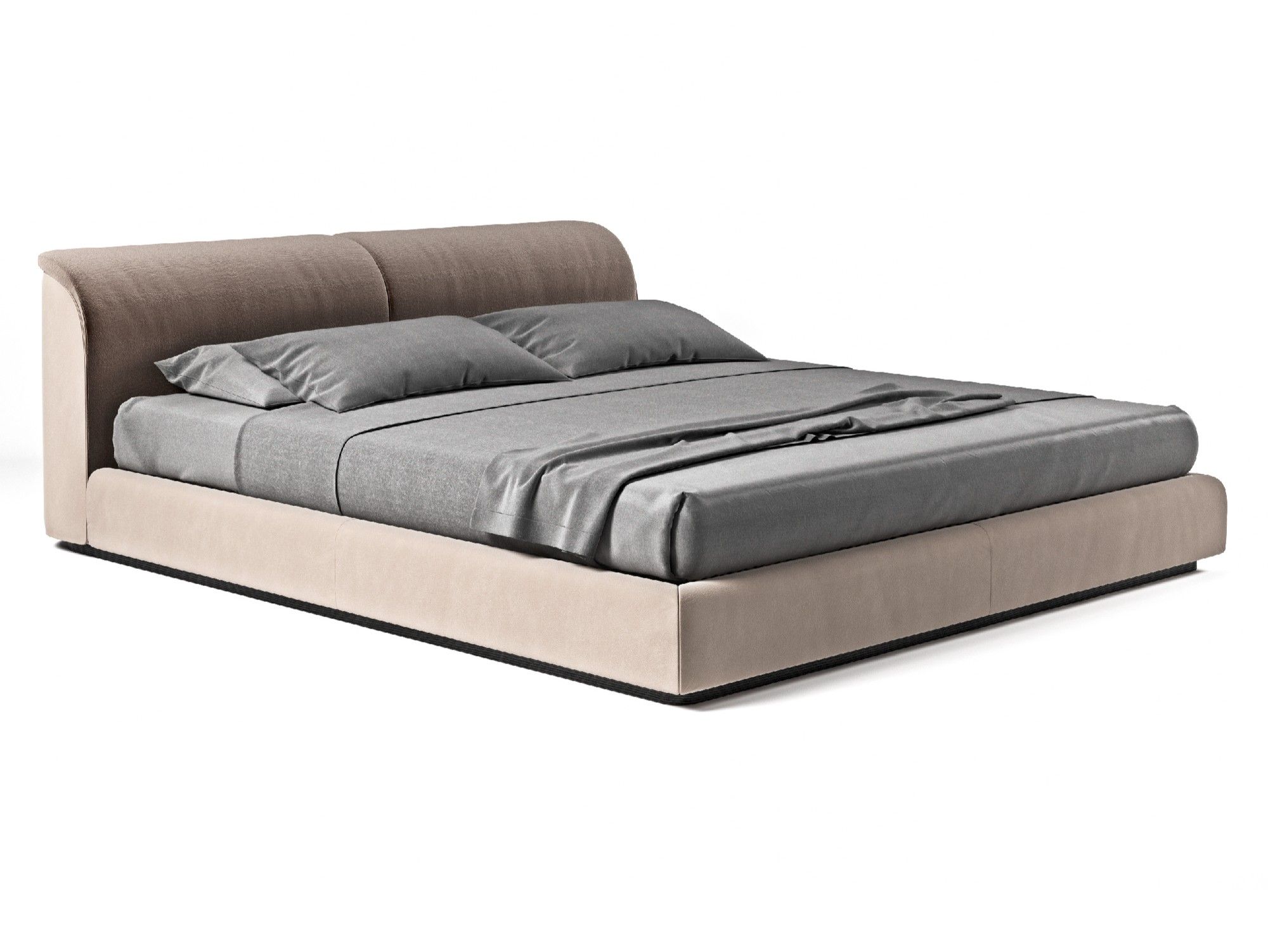 MASTER Fabric double bed with upholstered headboard By Formitalia