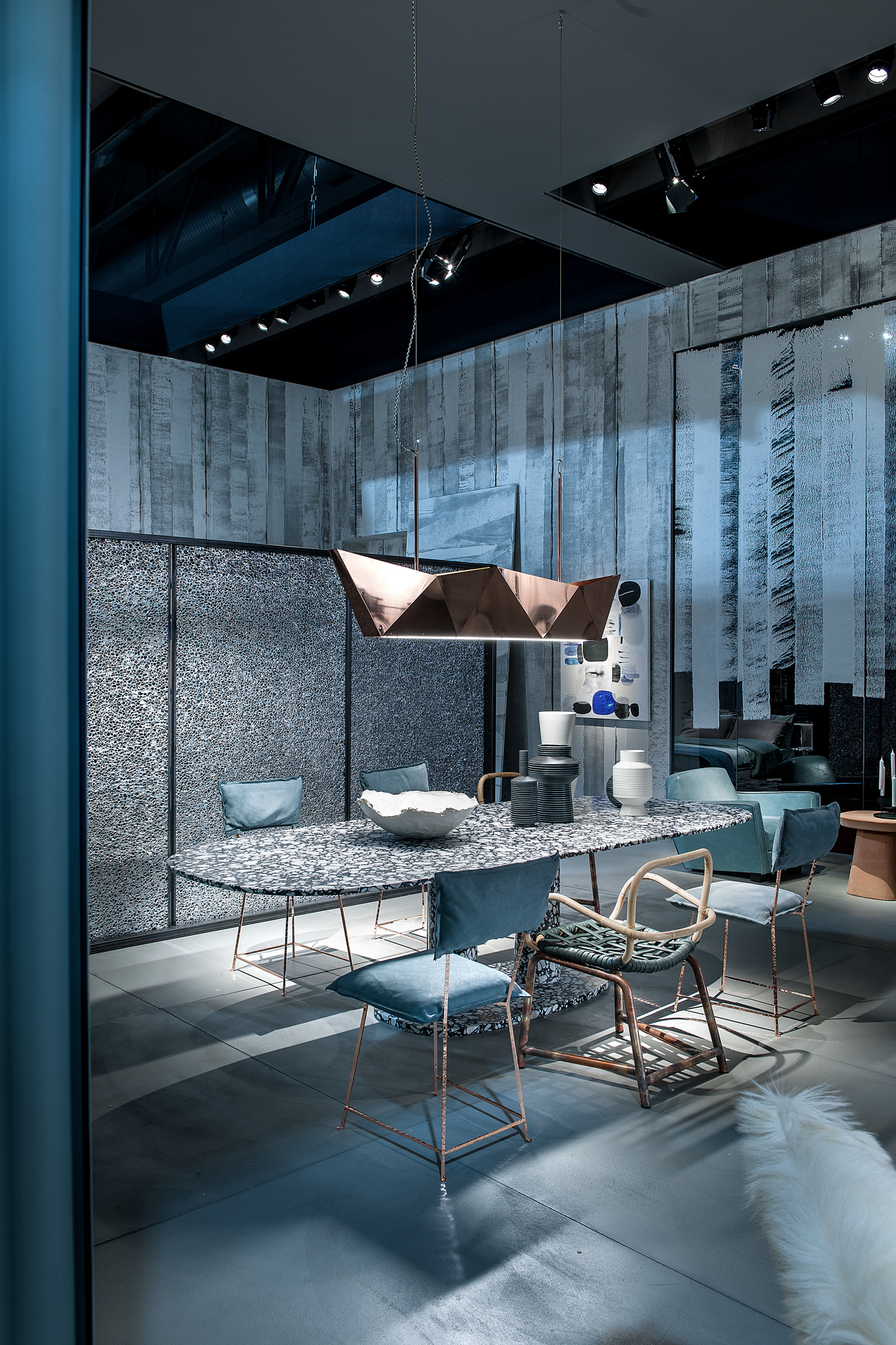 MATERA | Rectangular table Matera Collection By BAXTER design Paola Navone