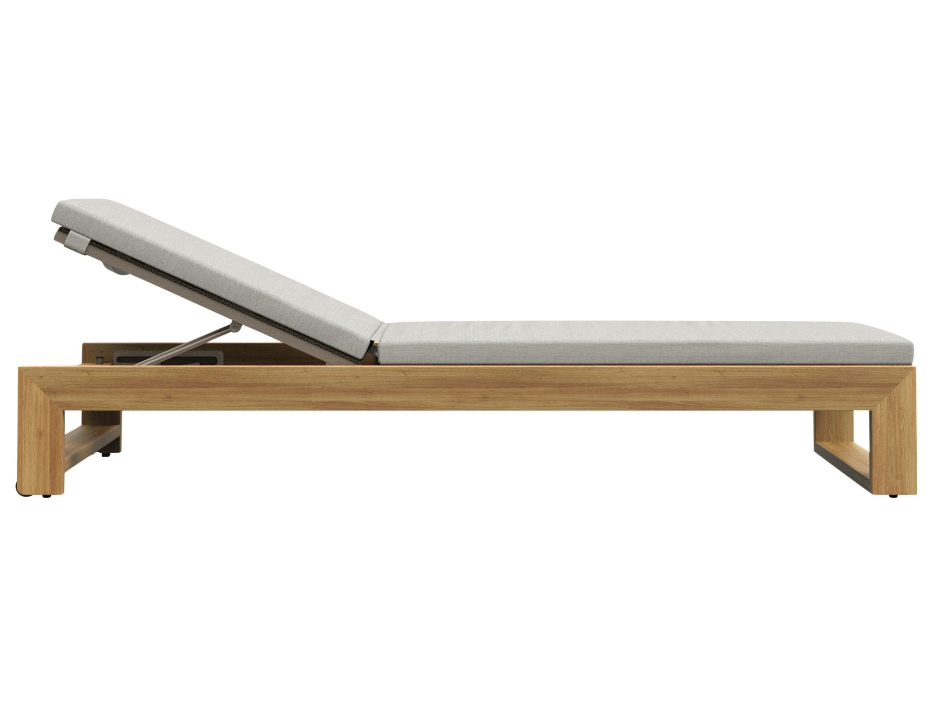 MATISSE TEAK Recliner teak sun lounger By JANUS et Cie
