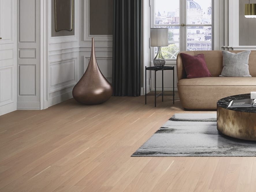 2 layers oak parquet MAXI OAK NATURE WHITE MAXI Collection By BOEN