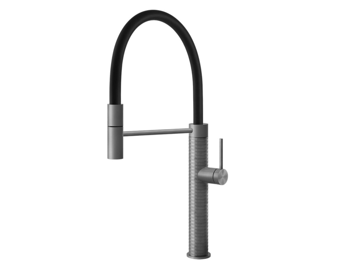 GESSI316 Single handle brass kitchen mixer tap with spray By Gessi