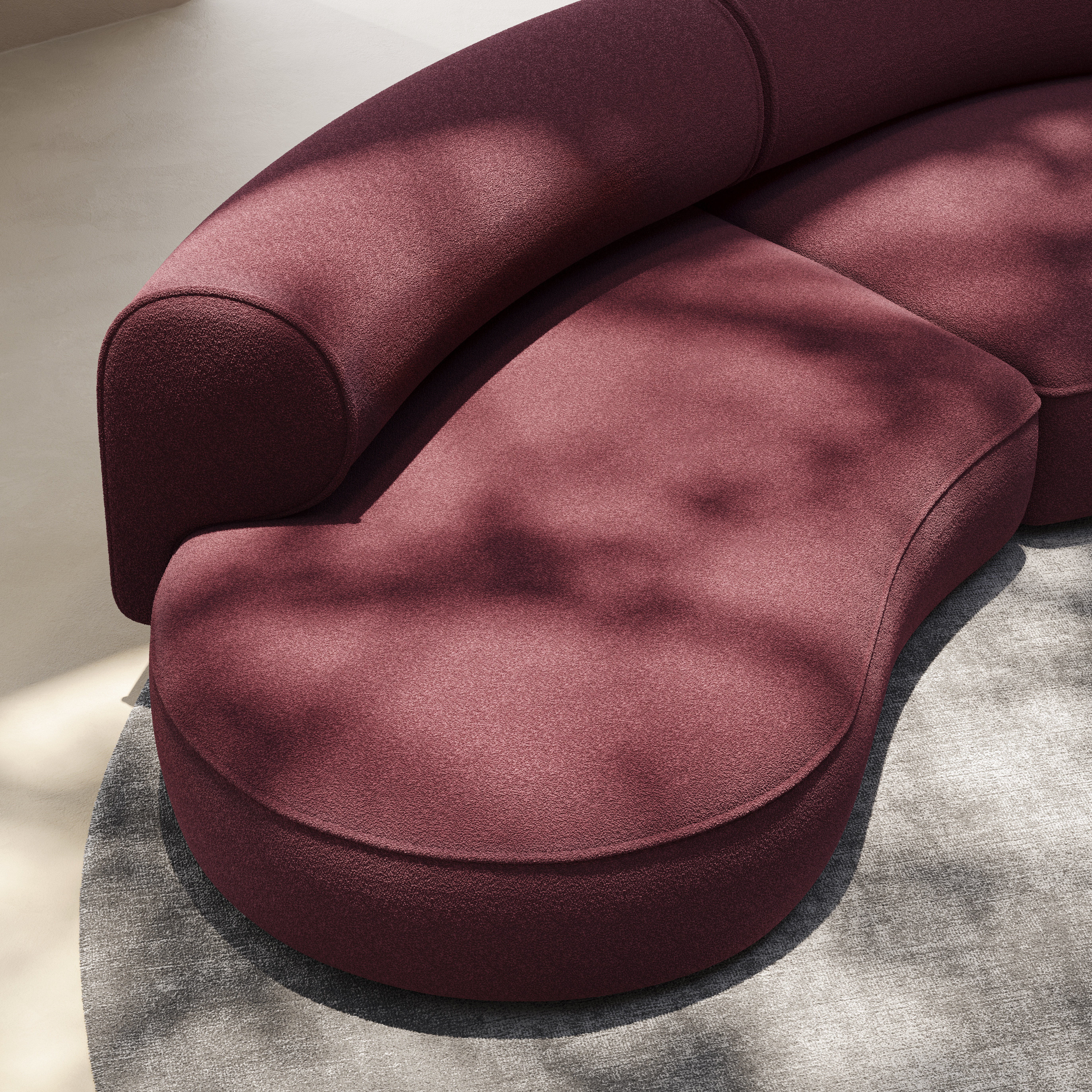 MELODY Corner fabric sofa By Natuzzi Italia | design Simone Bonanni