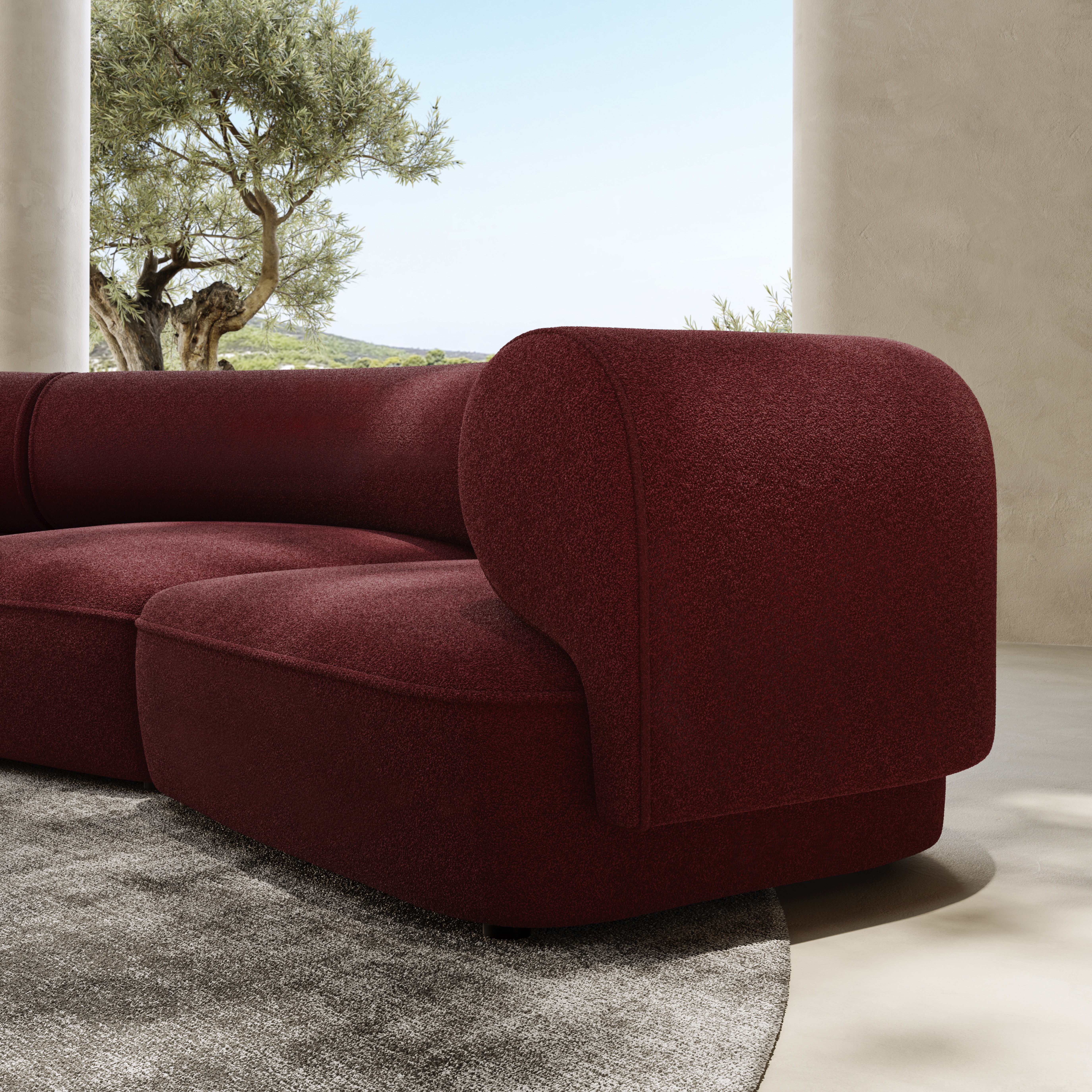 MELODY Corner fabric sofa By Natuzzi Italia | design Simone Bonanni