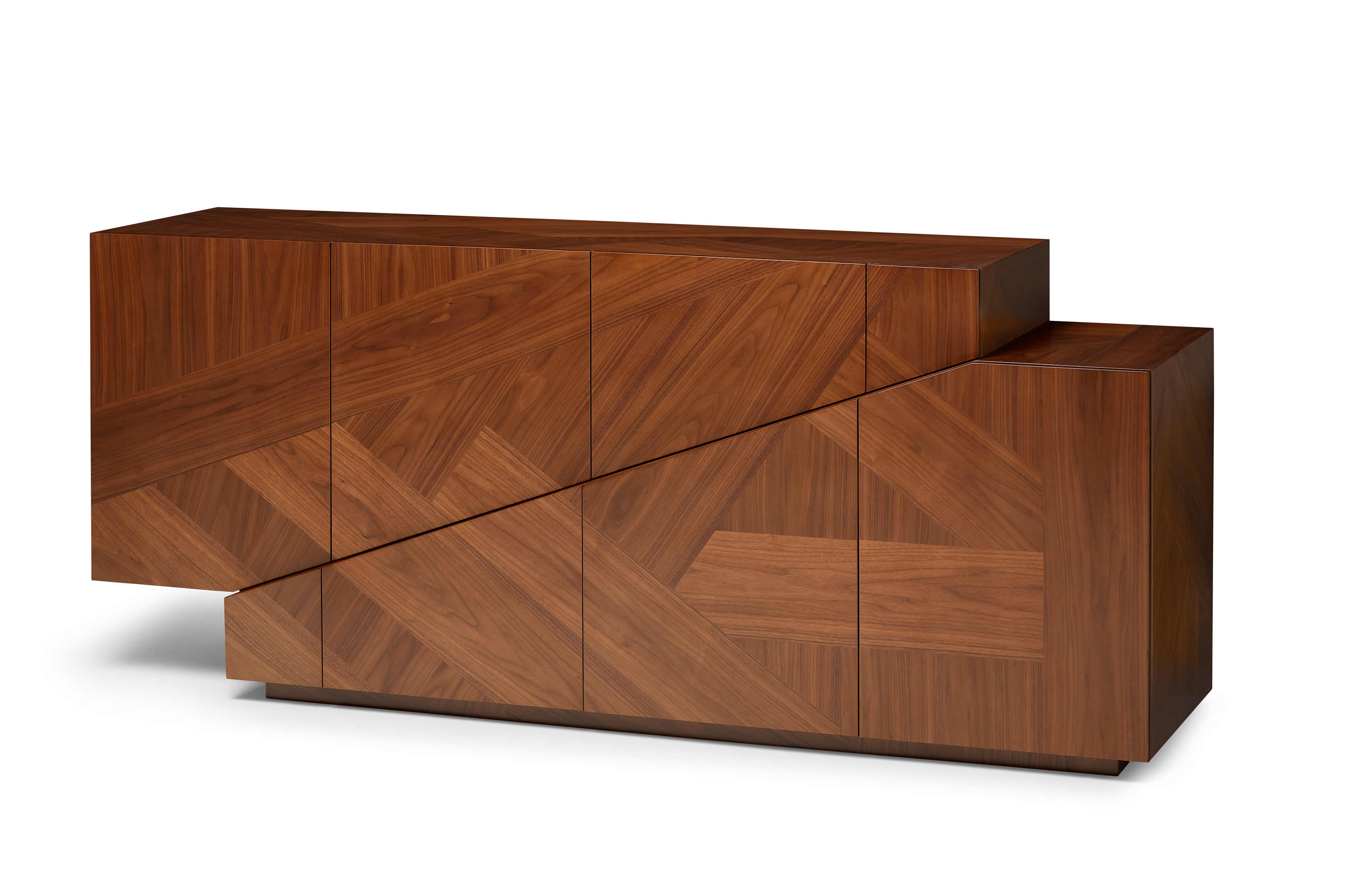 EARTH TO EARTH Wood veneer sideboard with drawers By Ginger & Jagger