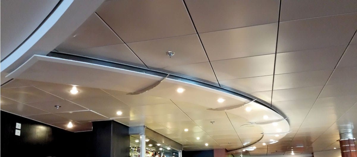 METAL MODULAR Steel ceiling panels By atena